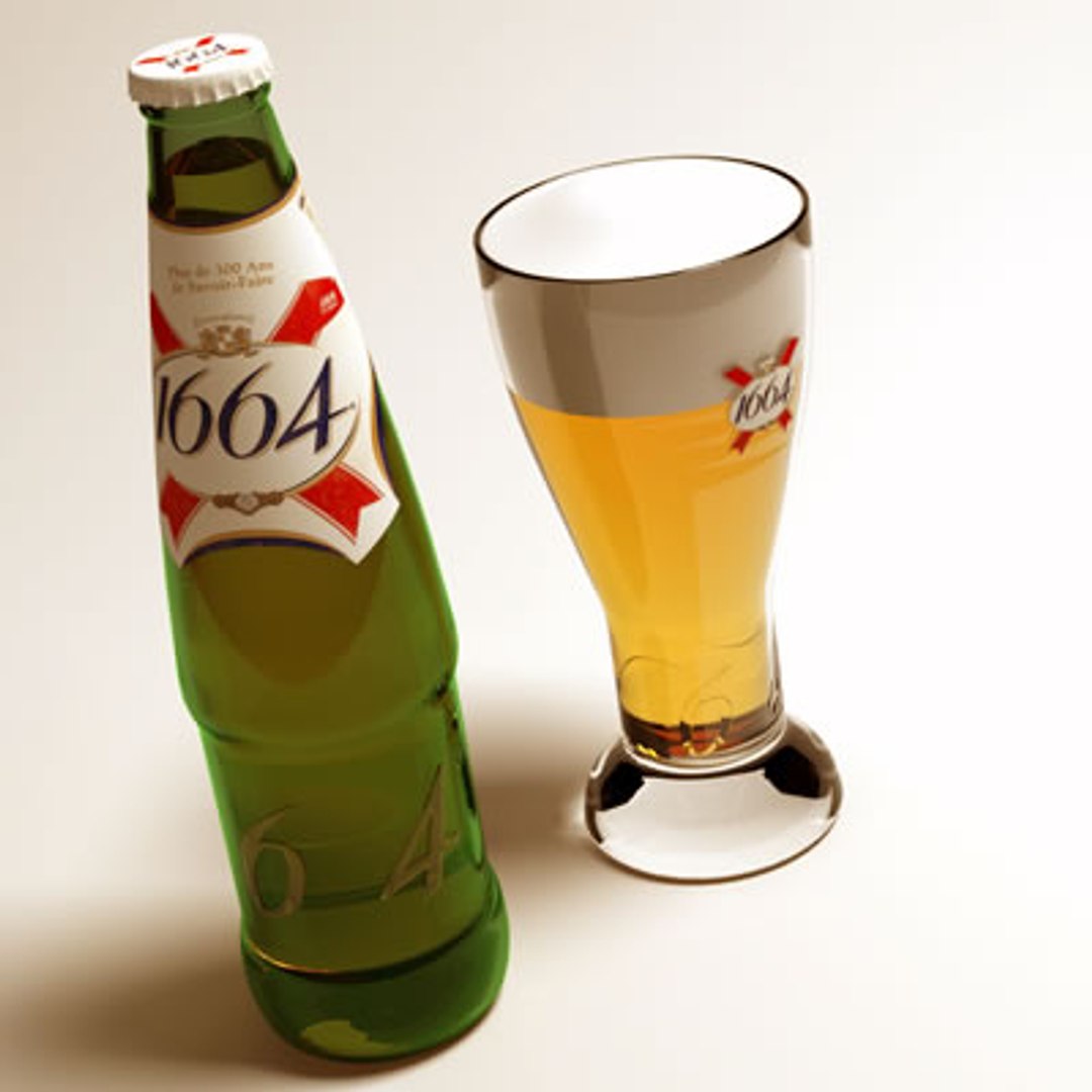 3d 1664 Beer Glass