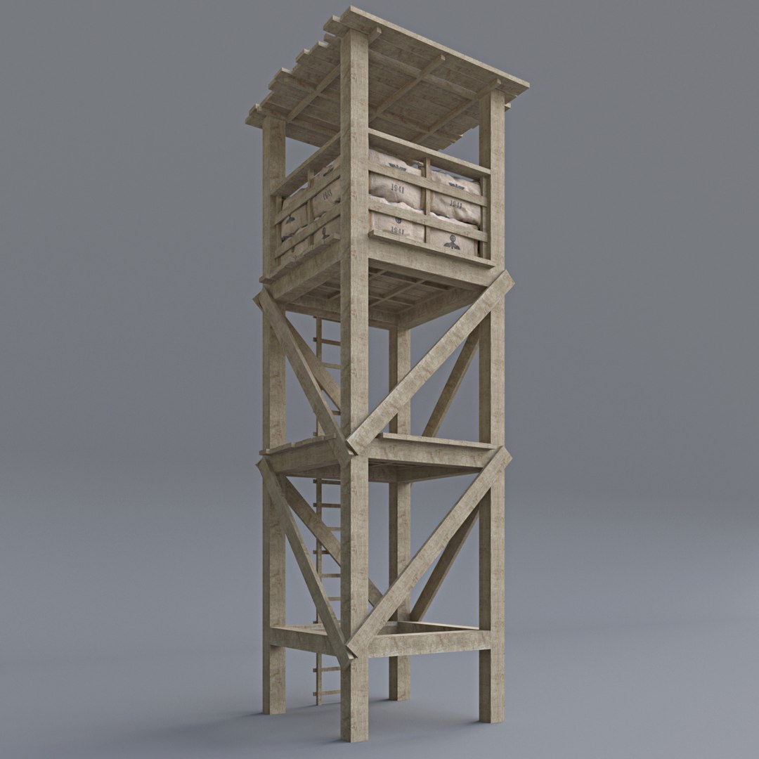 3D Model Guard Tower - TurboSquid 1255810
