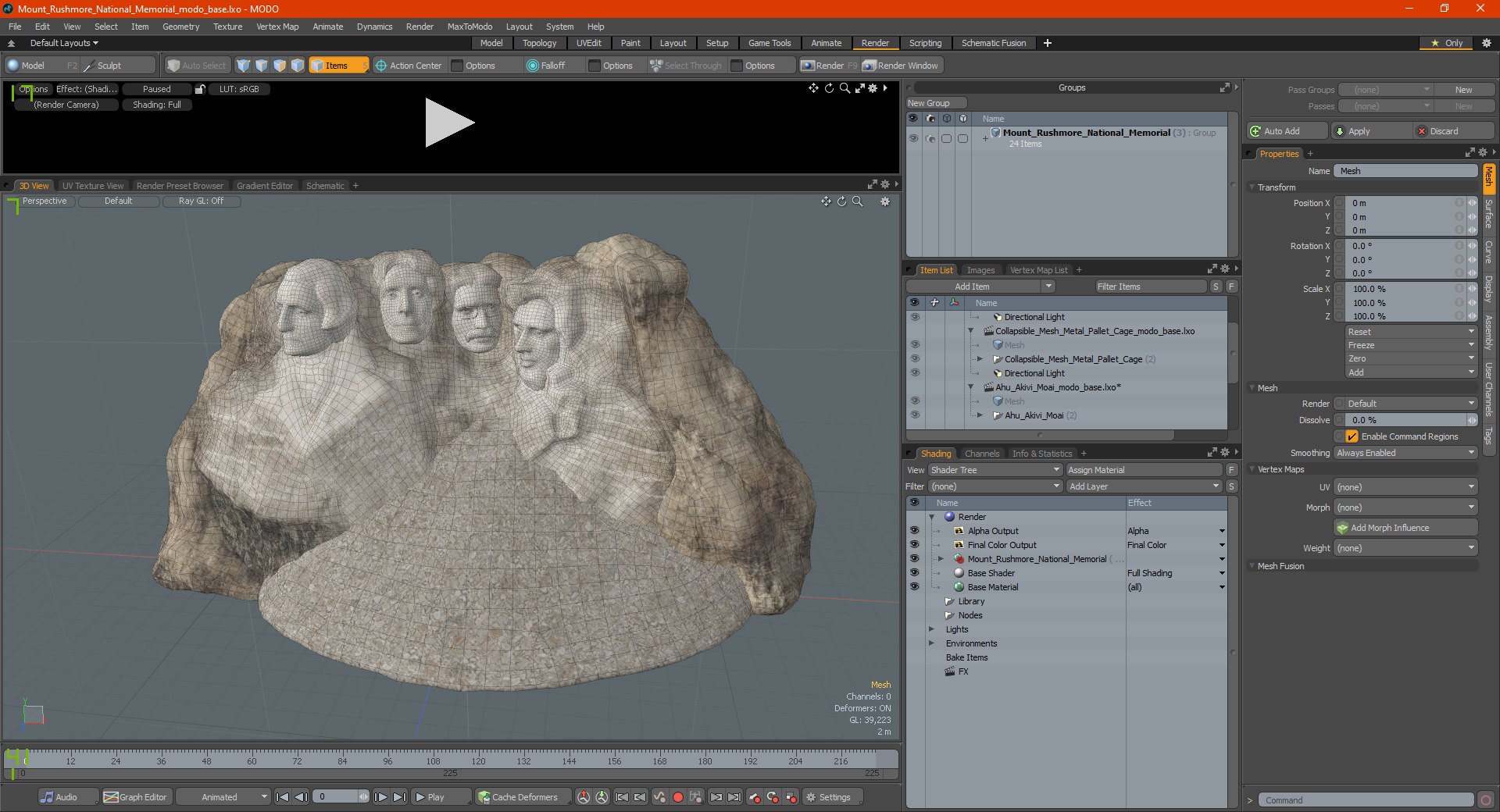 3D mount rushmore national memorial - TurboSquid 1610737