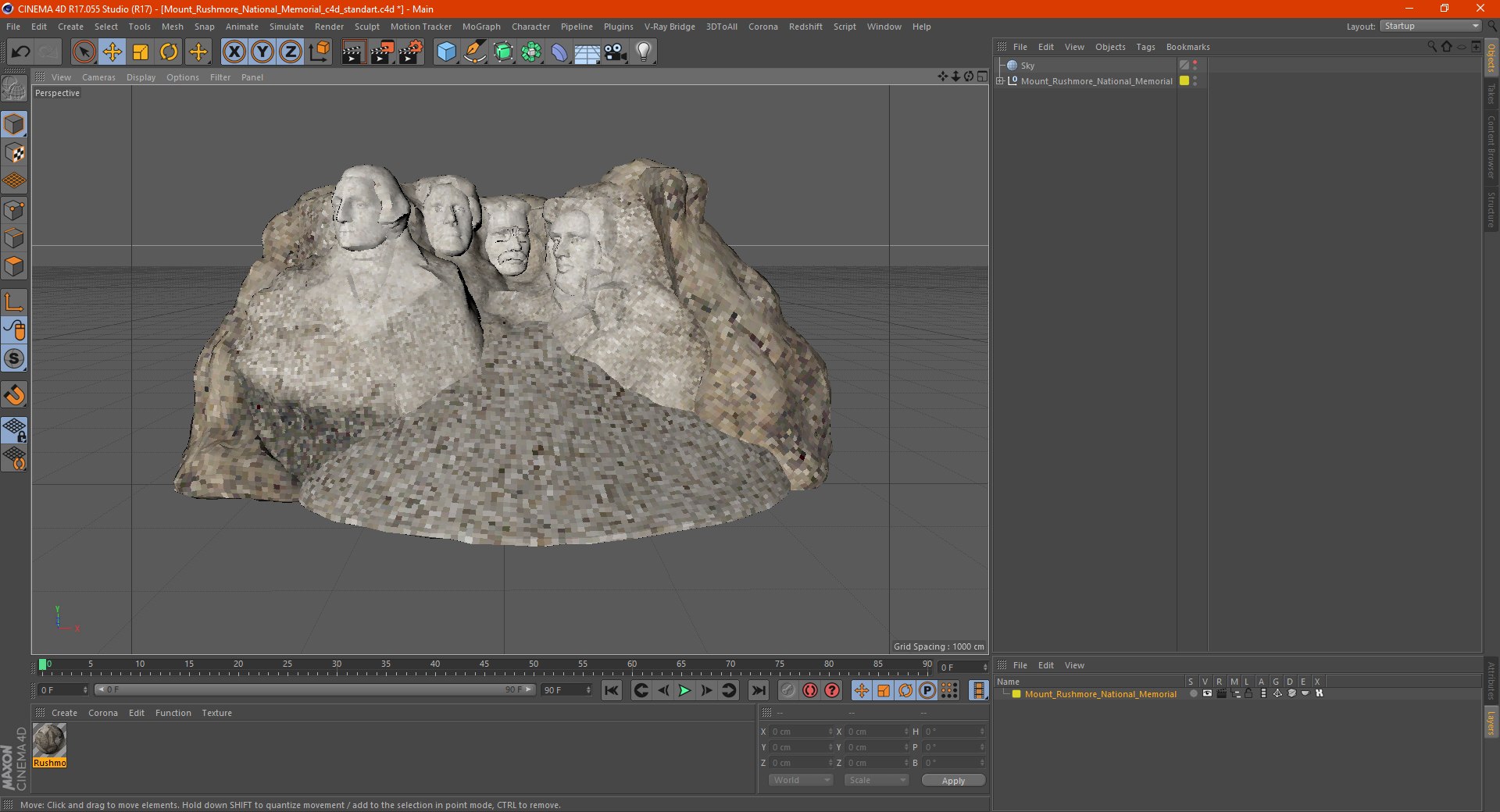 3D mount rushmore national memorial - TurboSquid 1610737
