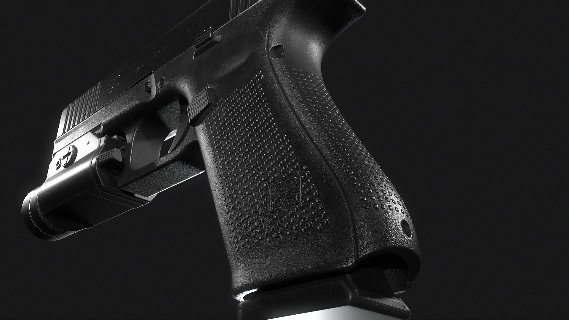 3D Model Pistol Handgun With Attachments - TurboSquid 2261105