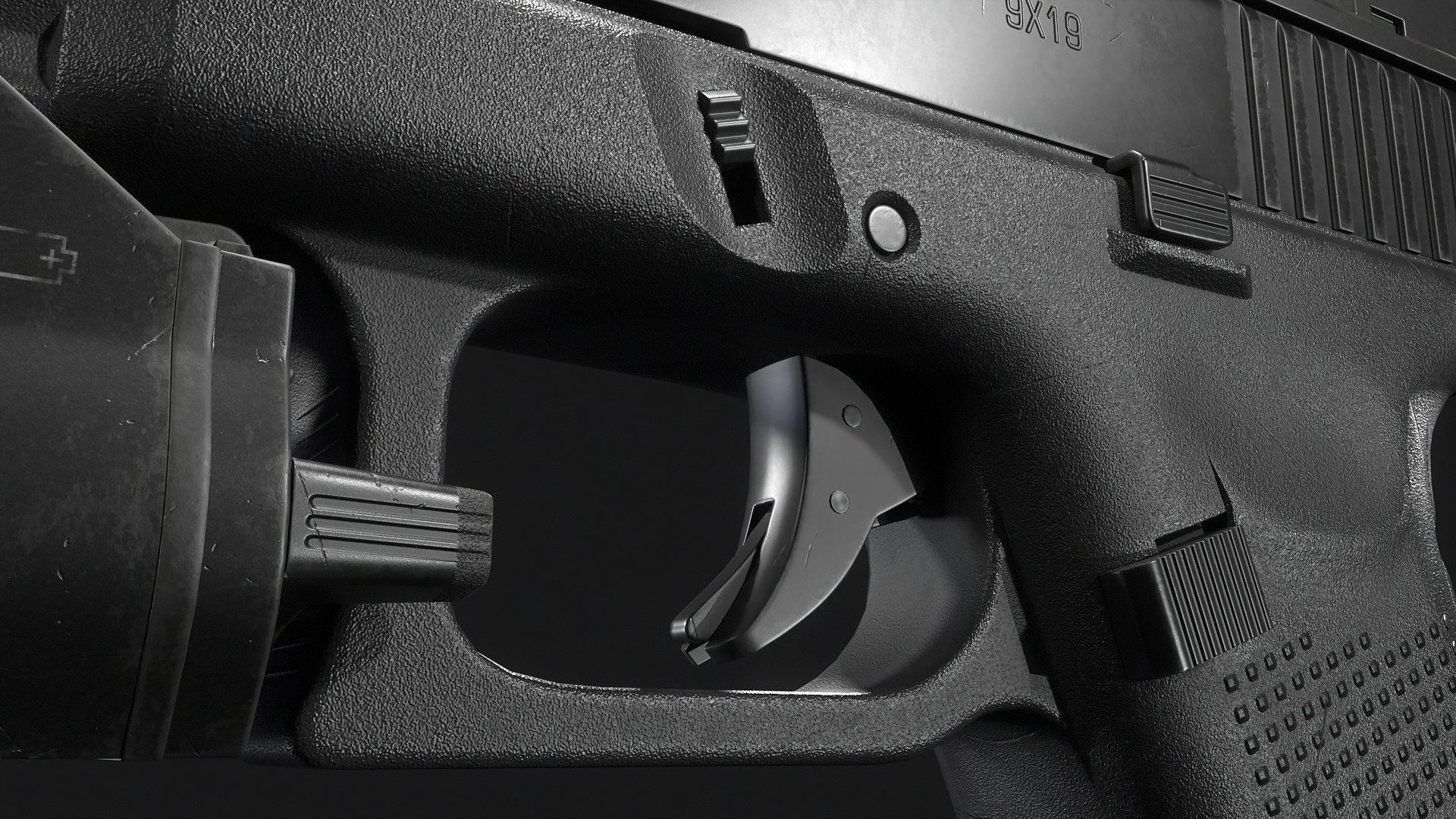 3D Model Pistol Handgun With Attachments - TurboSquid 2261105