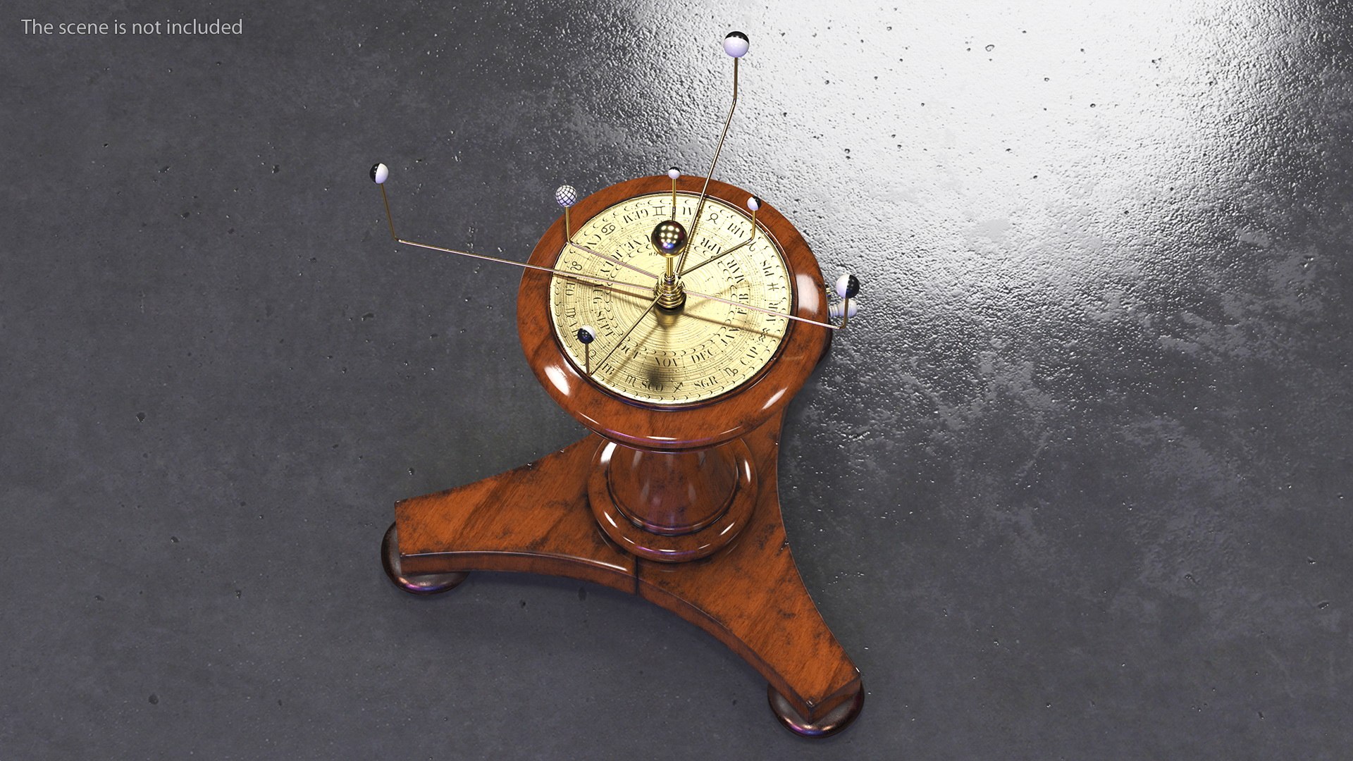 Small Antique Orrery Model - TurboSquid 1930079