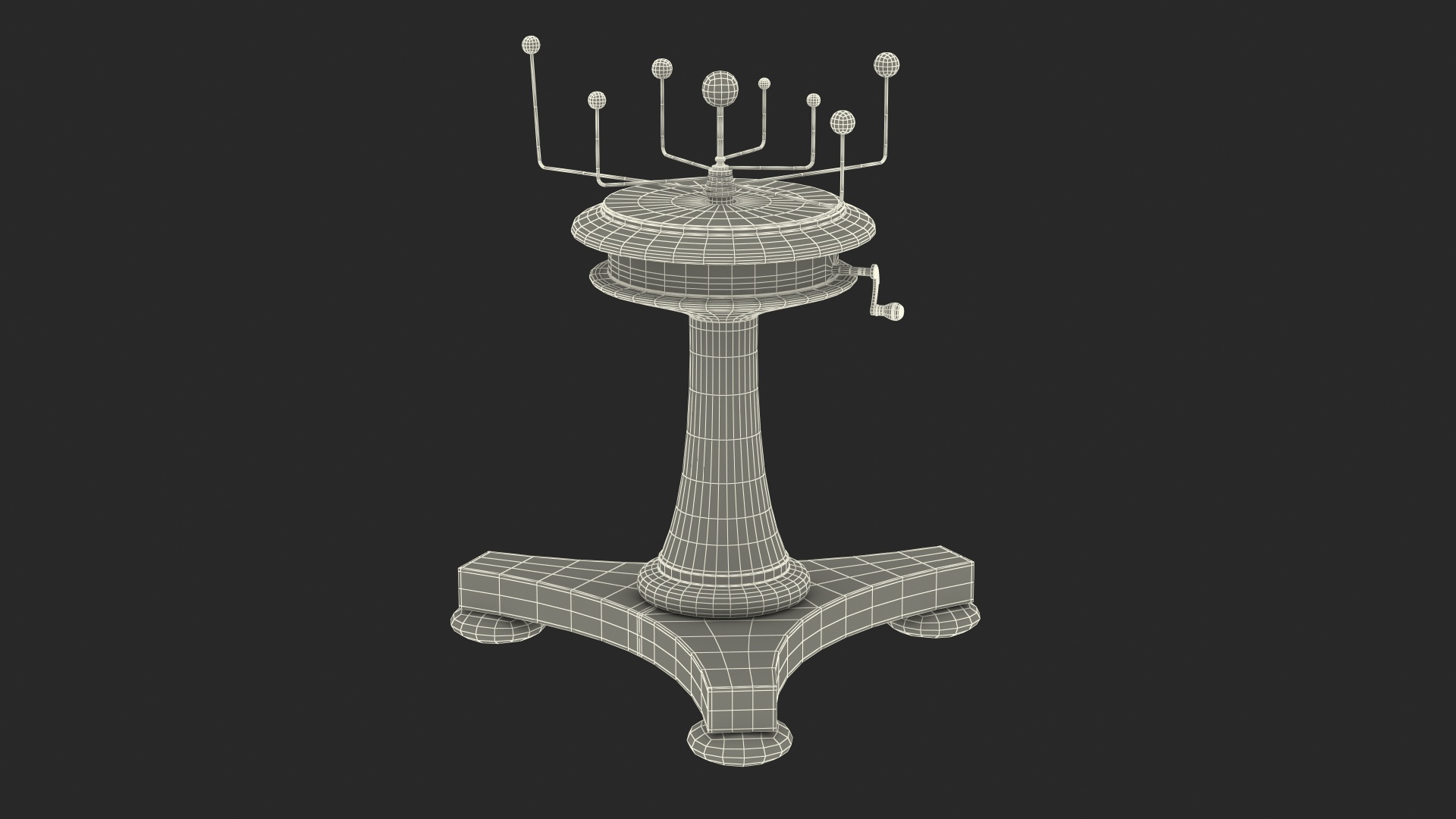 Small Antique Orrery Model - TurboSquid 1930079