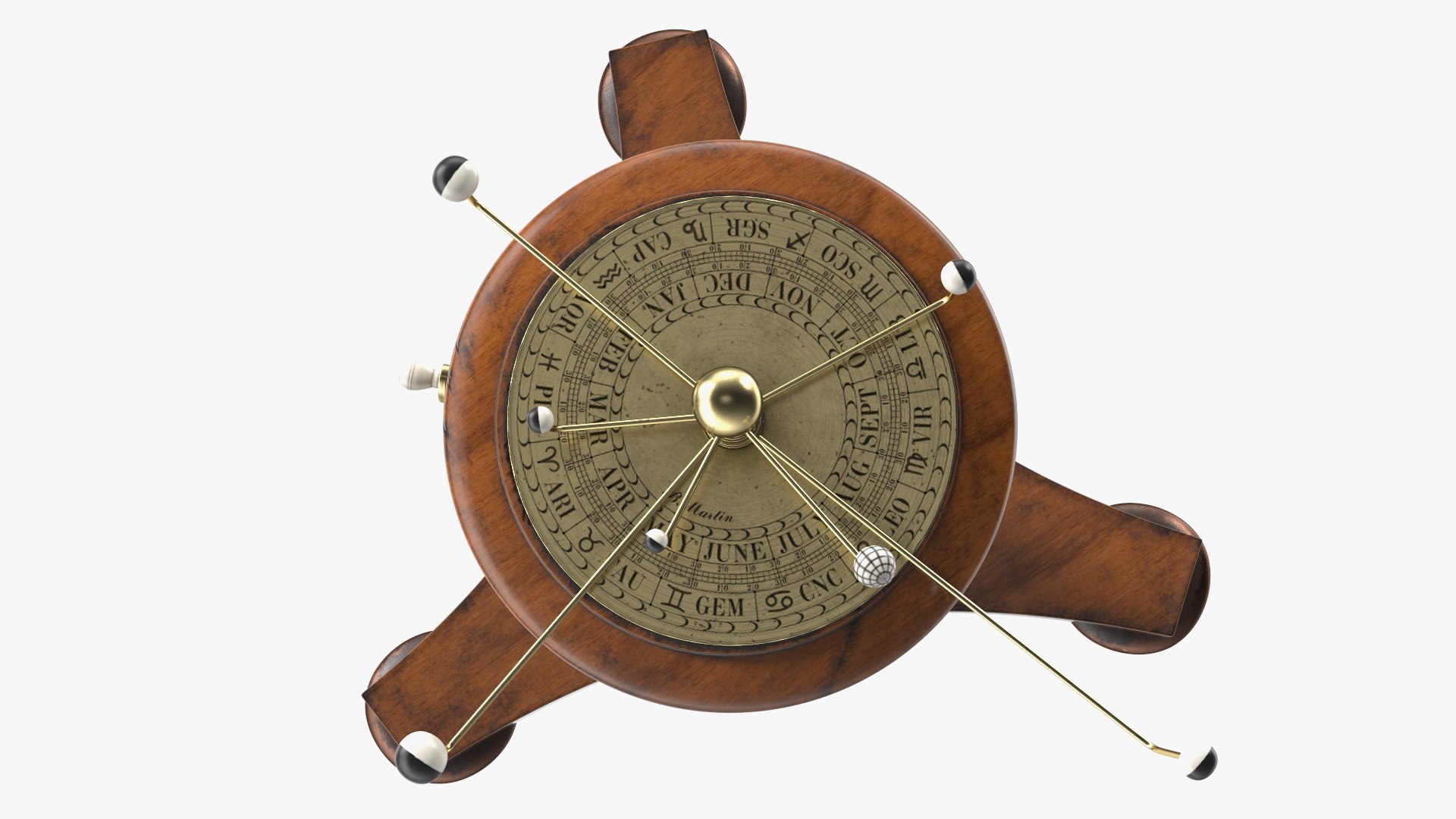 Small Antique Orrery Model - TurboSquid 1930079