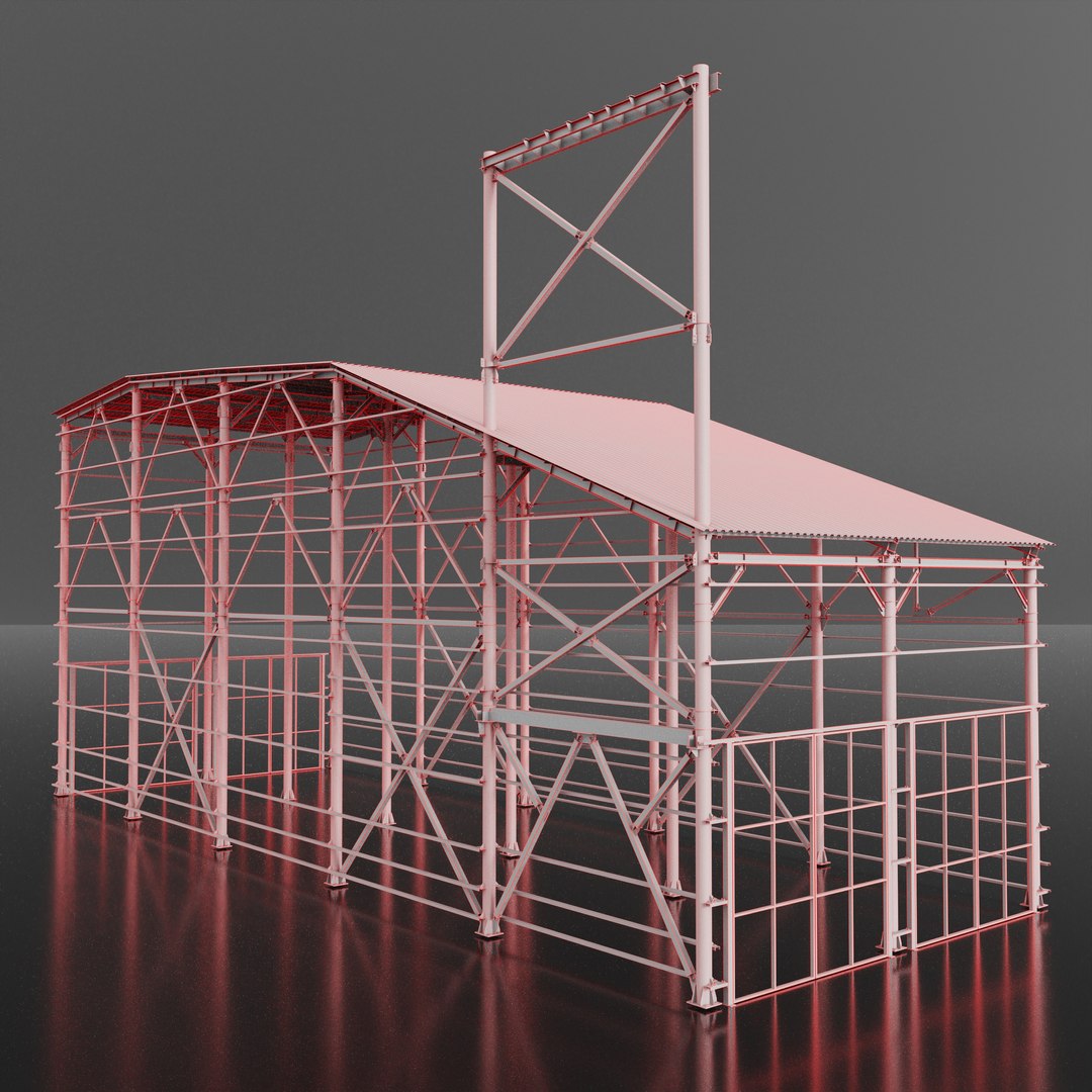 3D Model Grain Warehouse - TurboSquid 2245243