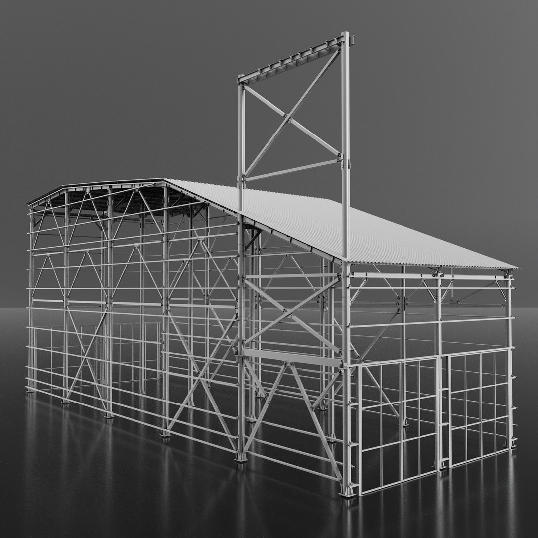 3D Model Grain Warehouse - TurboSquid 2245243