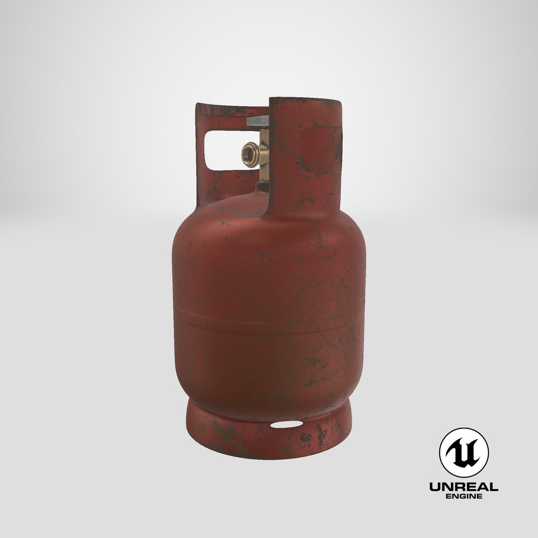 Gas Cylinder Rusty 3D Model - TurboSquid 1760593