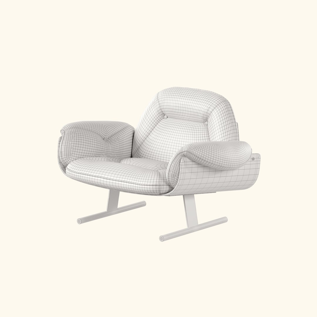 3D Presidencial Poltrona Jorge Zalszupin - TurboSquid 2310281