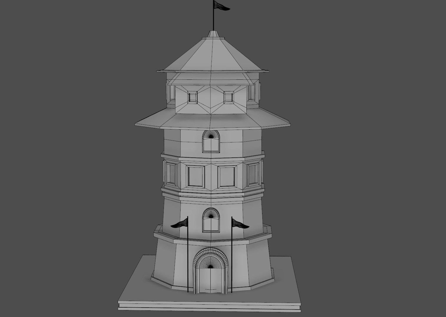 3D Ancient LightHouse Tower Model - TurboSquid 1996654