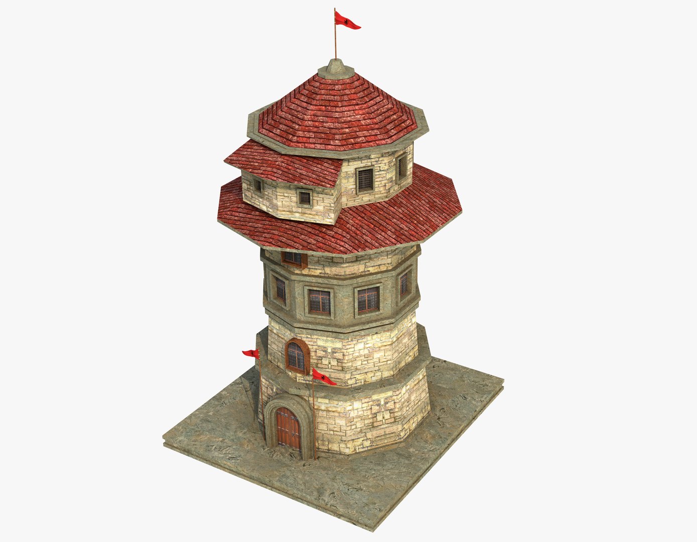 3D Ancient LightHouse Tower Model - TurboSquid 1996654