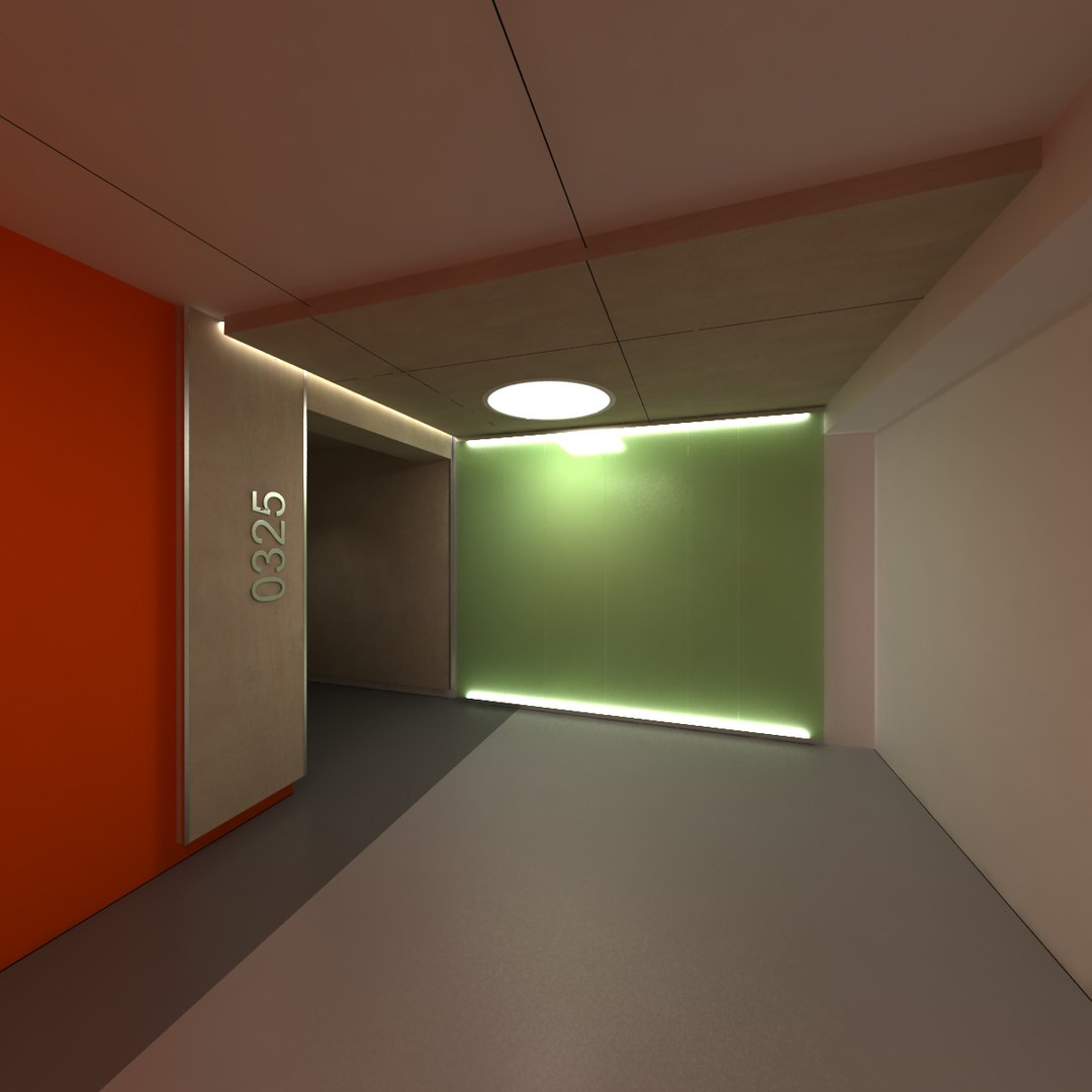 University School Corridor 3d Model