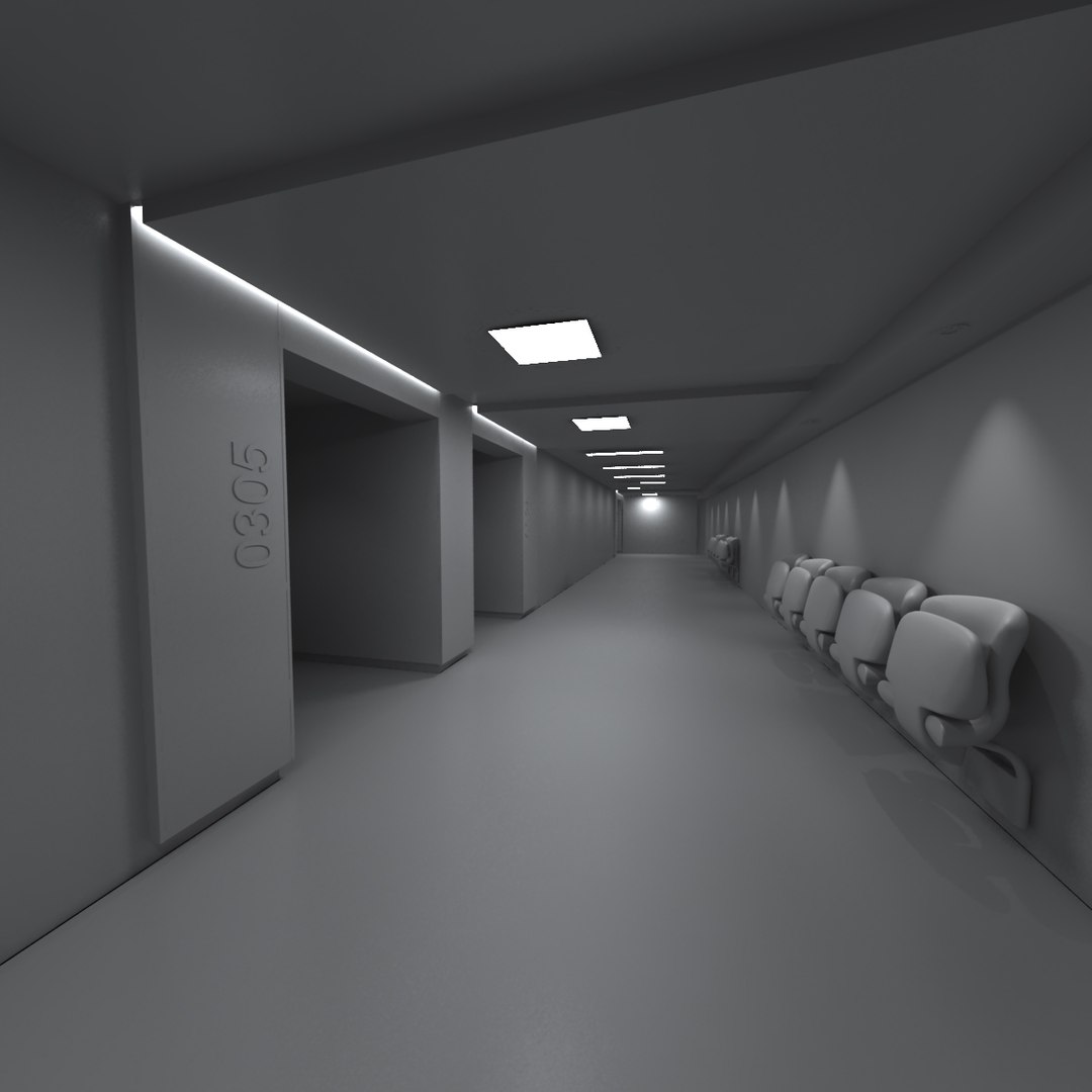 University School Corridor 3d Model
