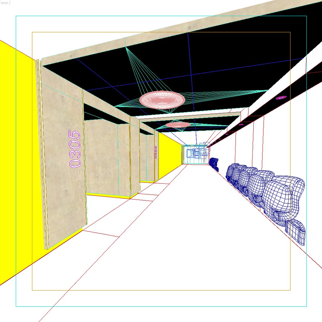 University School Corridor 3d Model