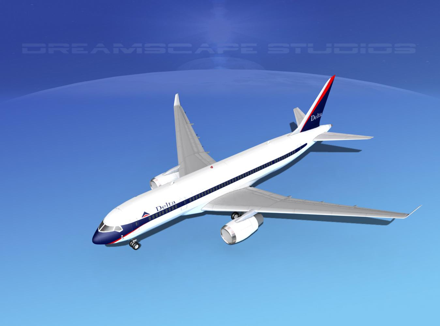 airline boeing 787-8 787 3d model