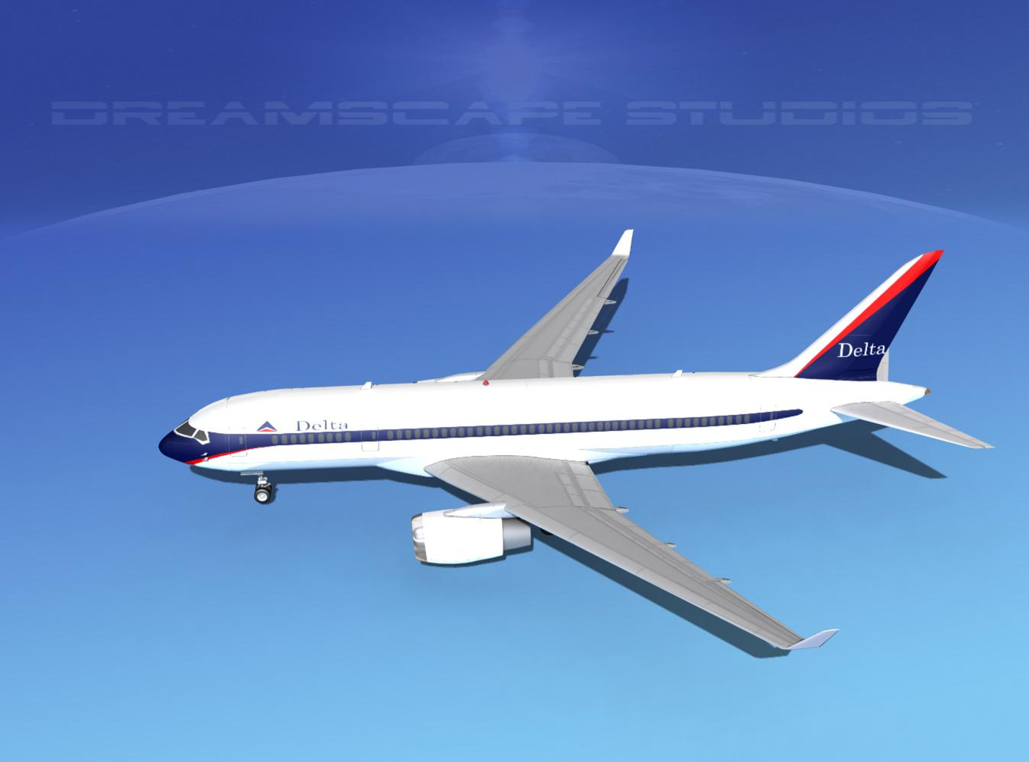 airline boeing 787-8 787 3d model