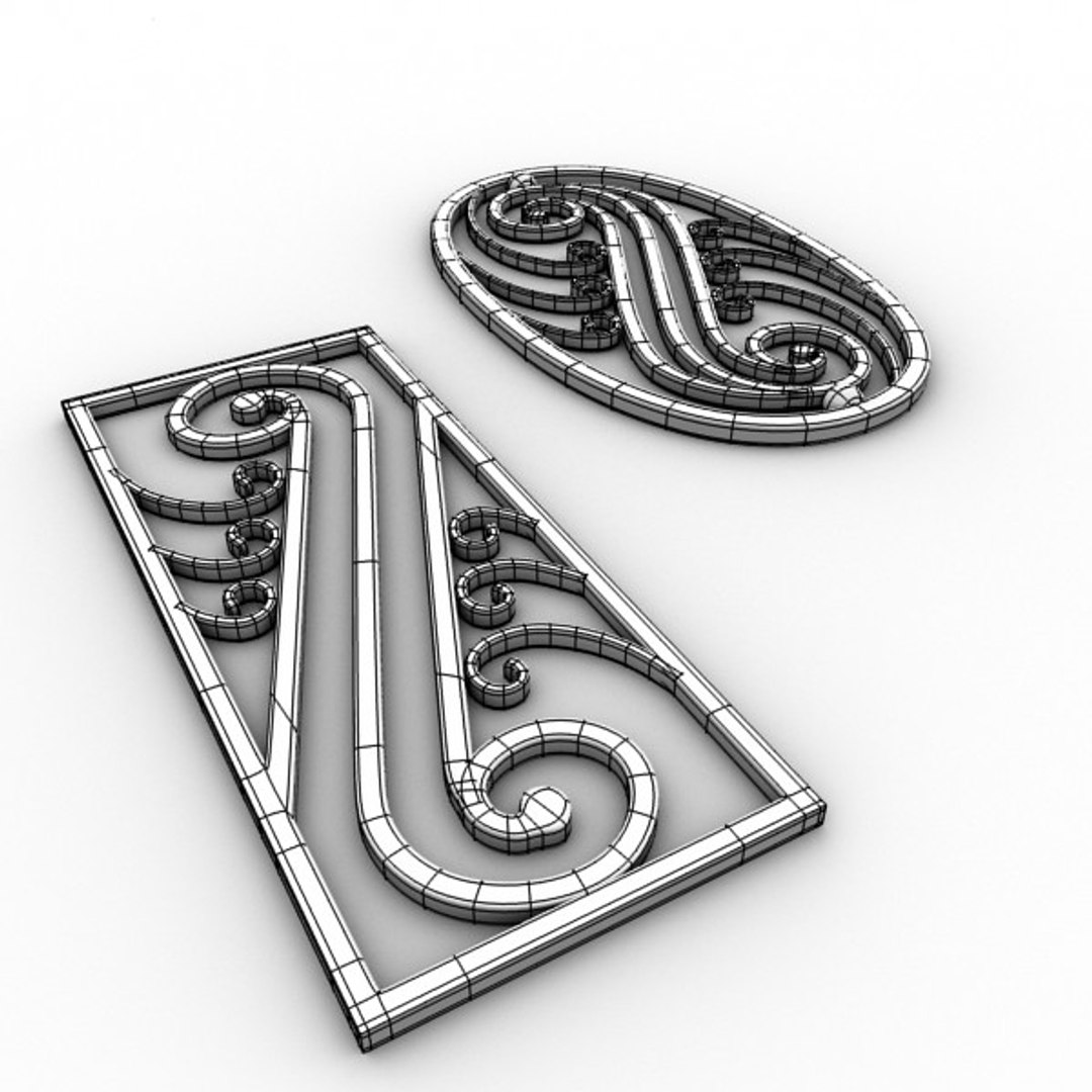 wrought iron elements 3d model
