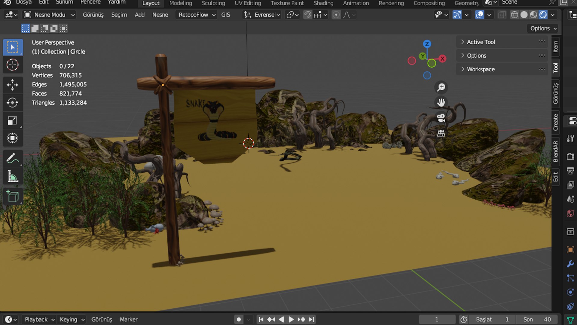 Snake Snake Nest 3D model - TurboSquid 2038838