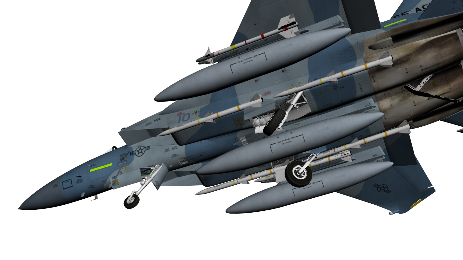 3d F-15c Eagle Fighter Fsx