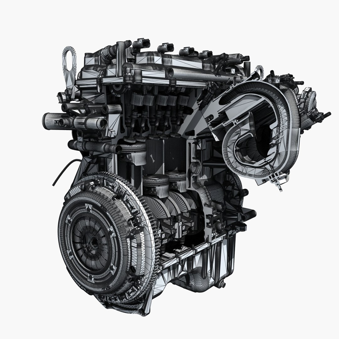 Engine cut model - TurboSquid 1241161