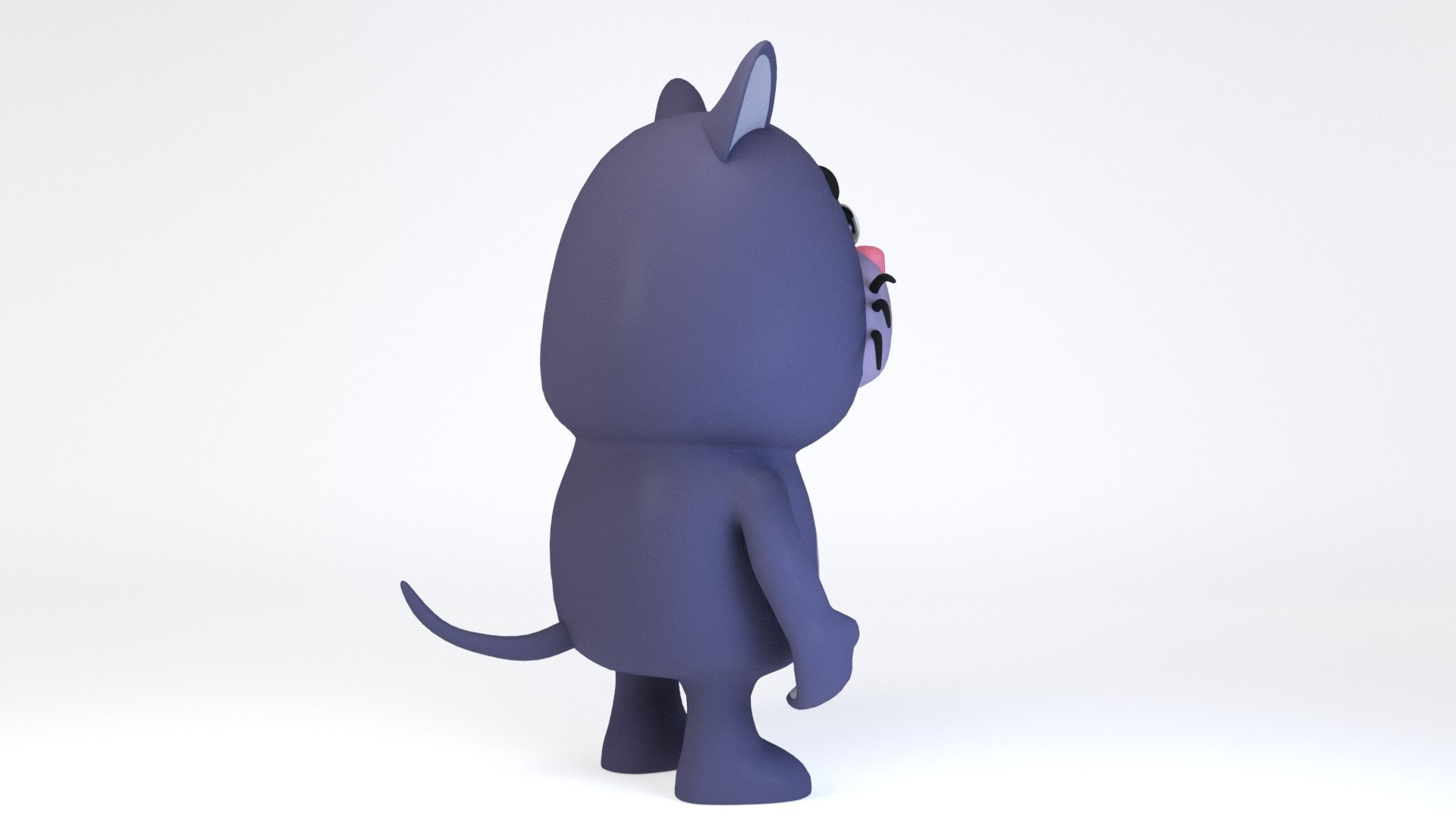 Cartoonish Humanoid Cat Character 3D Model - TurboSquid 2251562