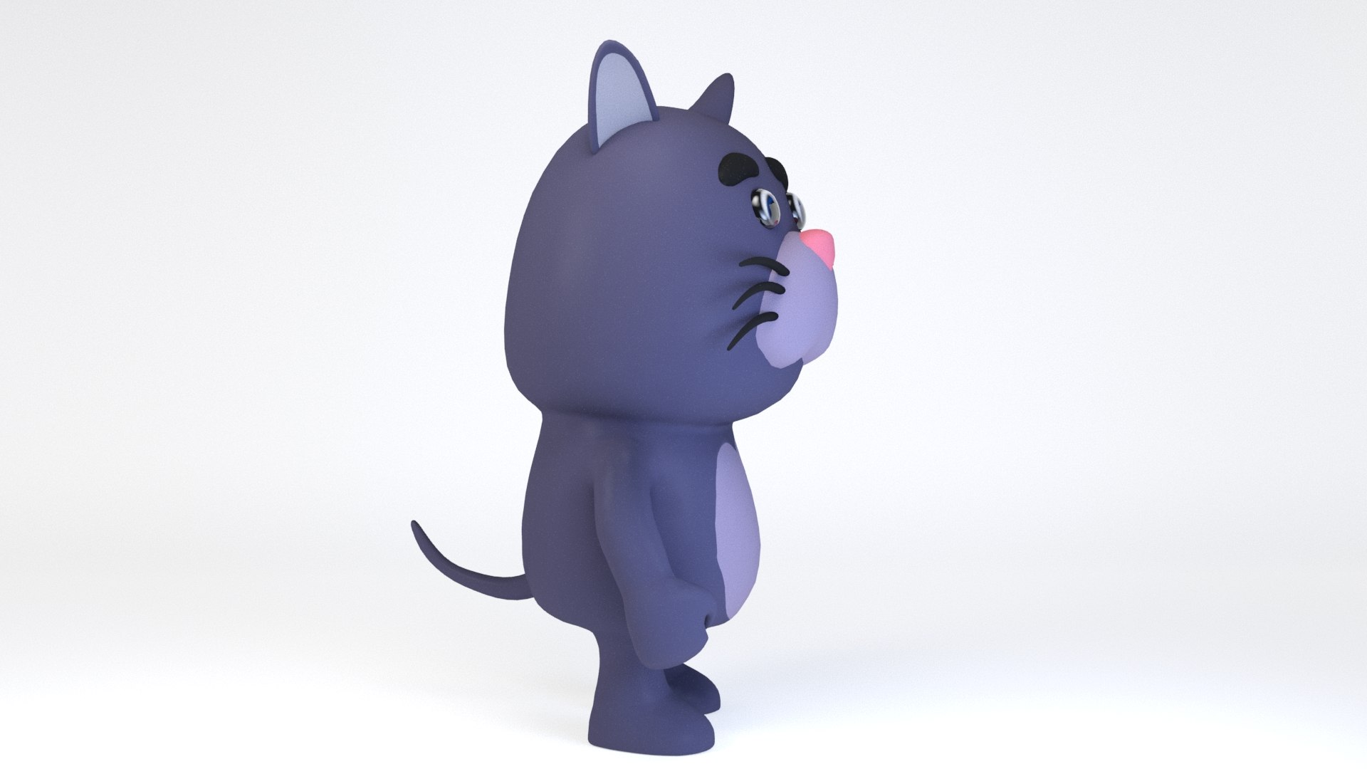 Cartoonish Humanoid Cat Character 3D Model - TurboSquid 2251562