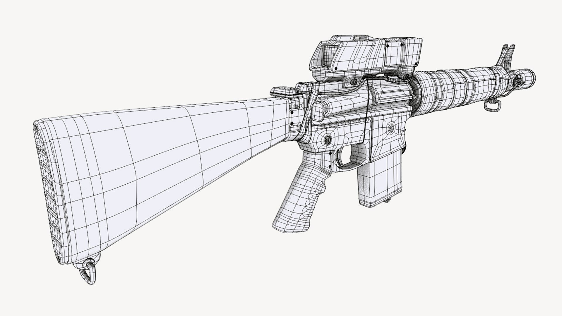 Peace Rifle - Realistic Post Apocalyptic Sci-fi Assault Rifle Model ...