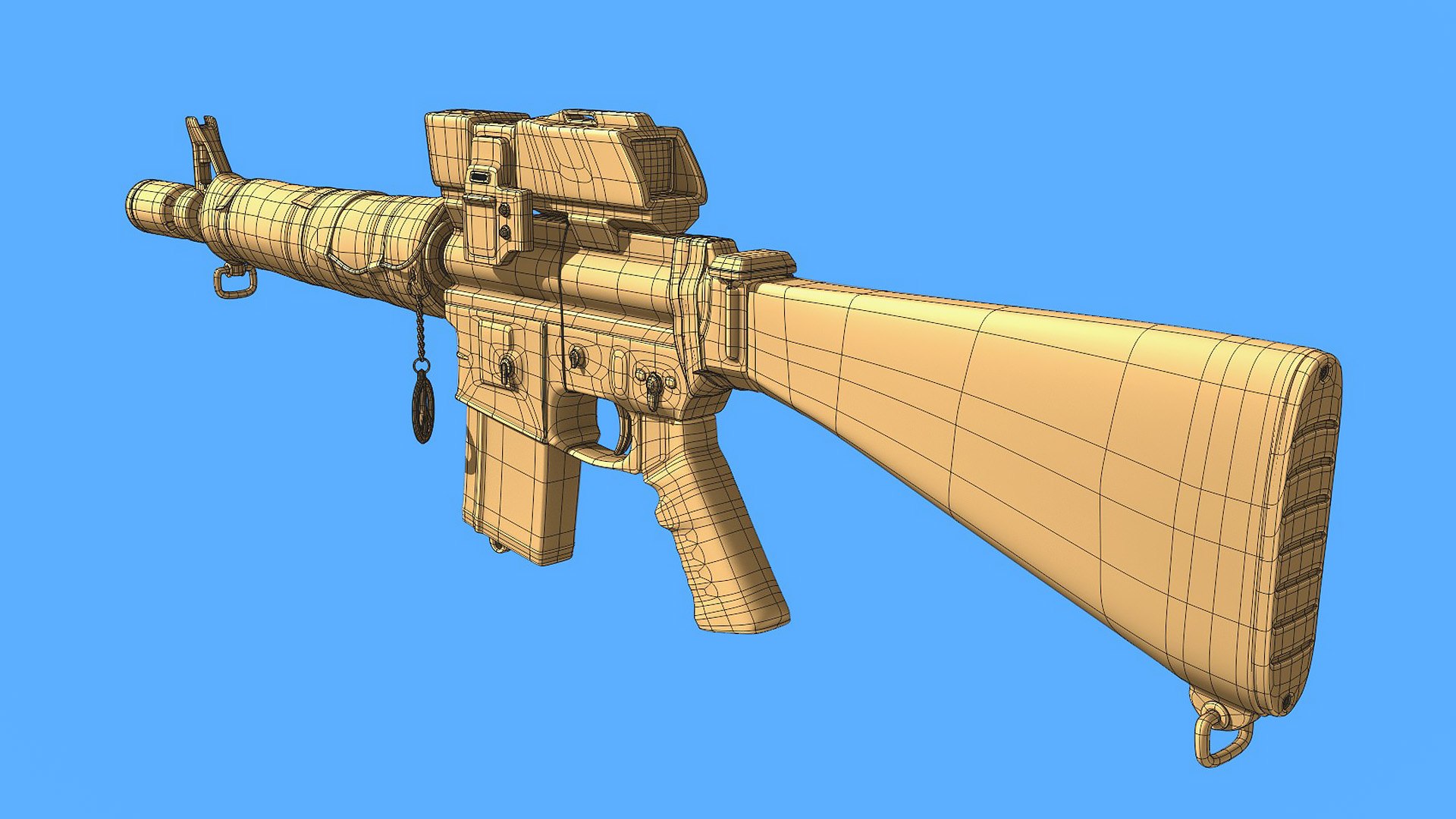 Peace Rifle - Realistic Post Apocalyptic Sci-fi assault rifle model ...