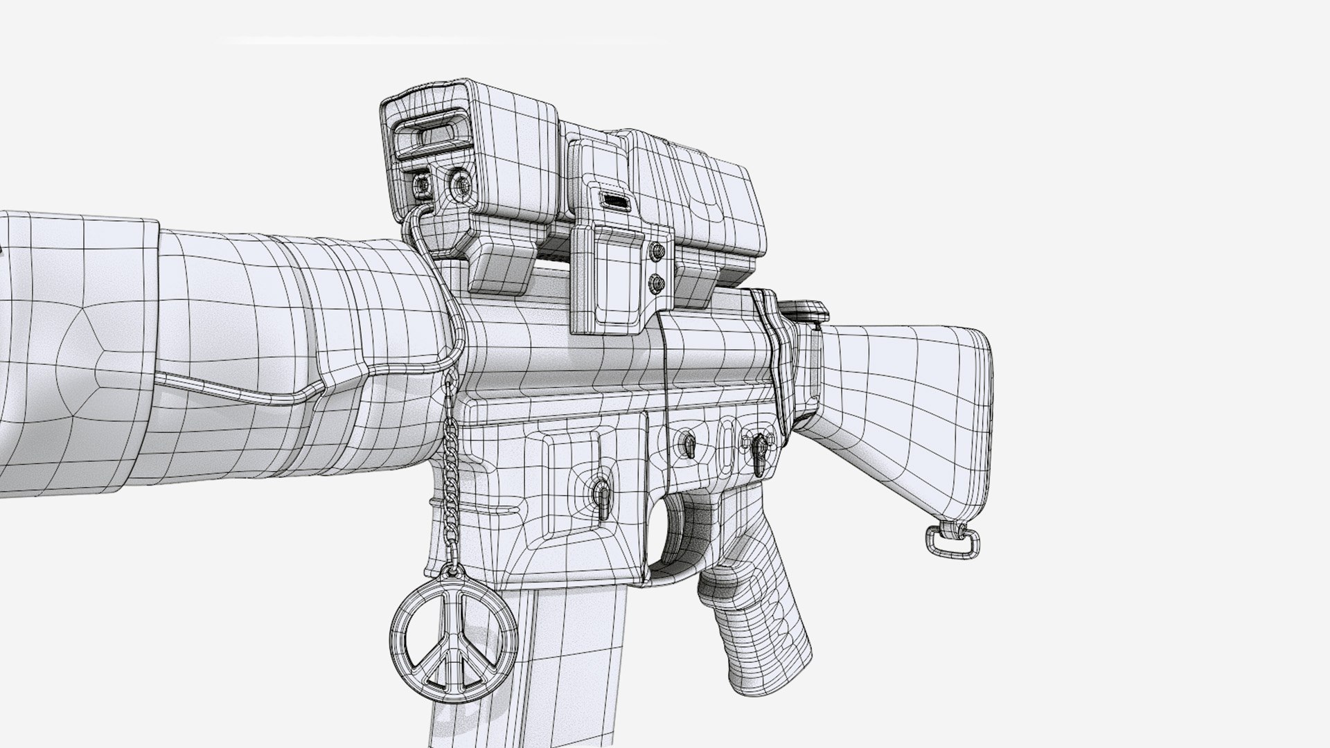 Peace Rifle - Realistic Post Apocalyptic Sci-fi Assault Rifle Model ...