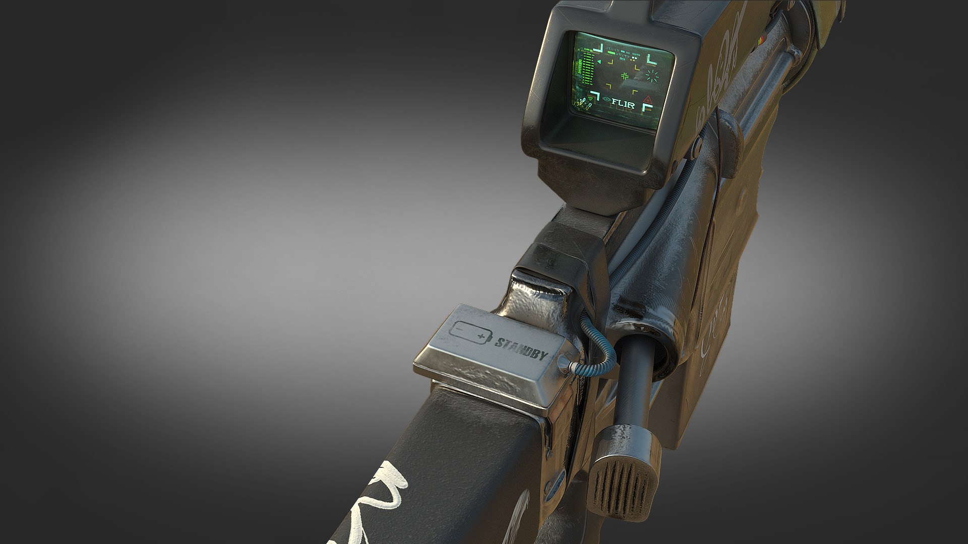 Peace Rifle - Realistic Post Apocalyptic Sci-fi Assault Rifle Model ...