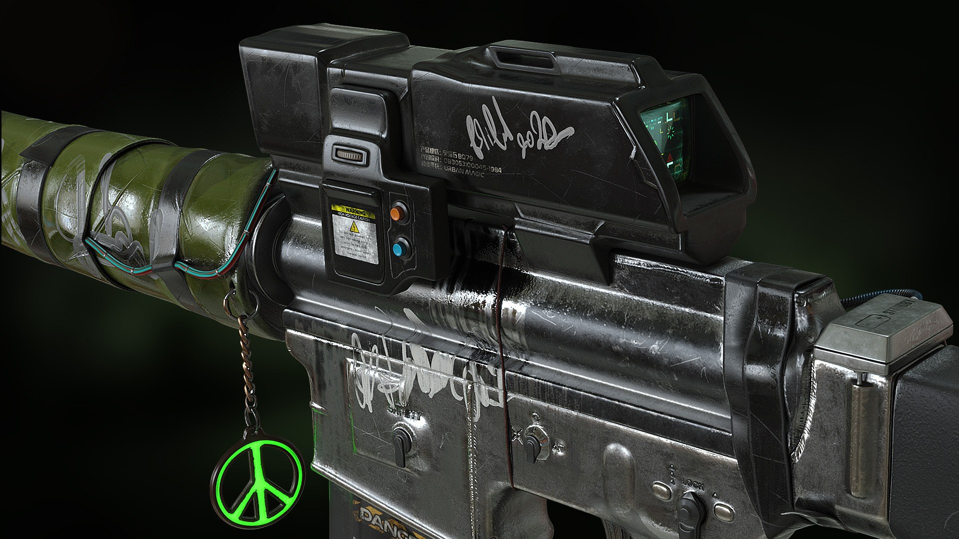 Peace Rifle - Realistic Post Apocalyptic Sci-fi Assault Rifle Model ...