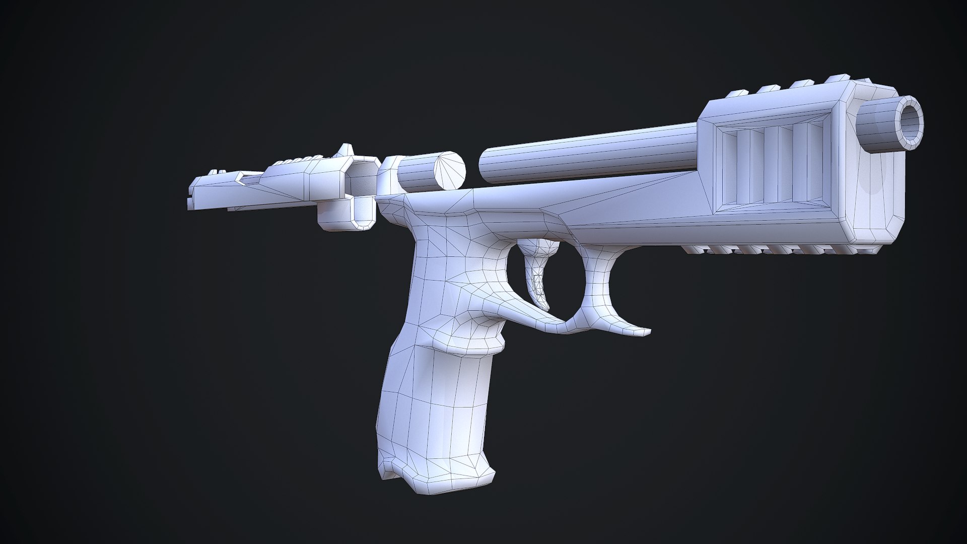 3D gun glock super model - TurboSquid 1284386