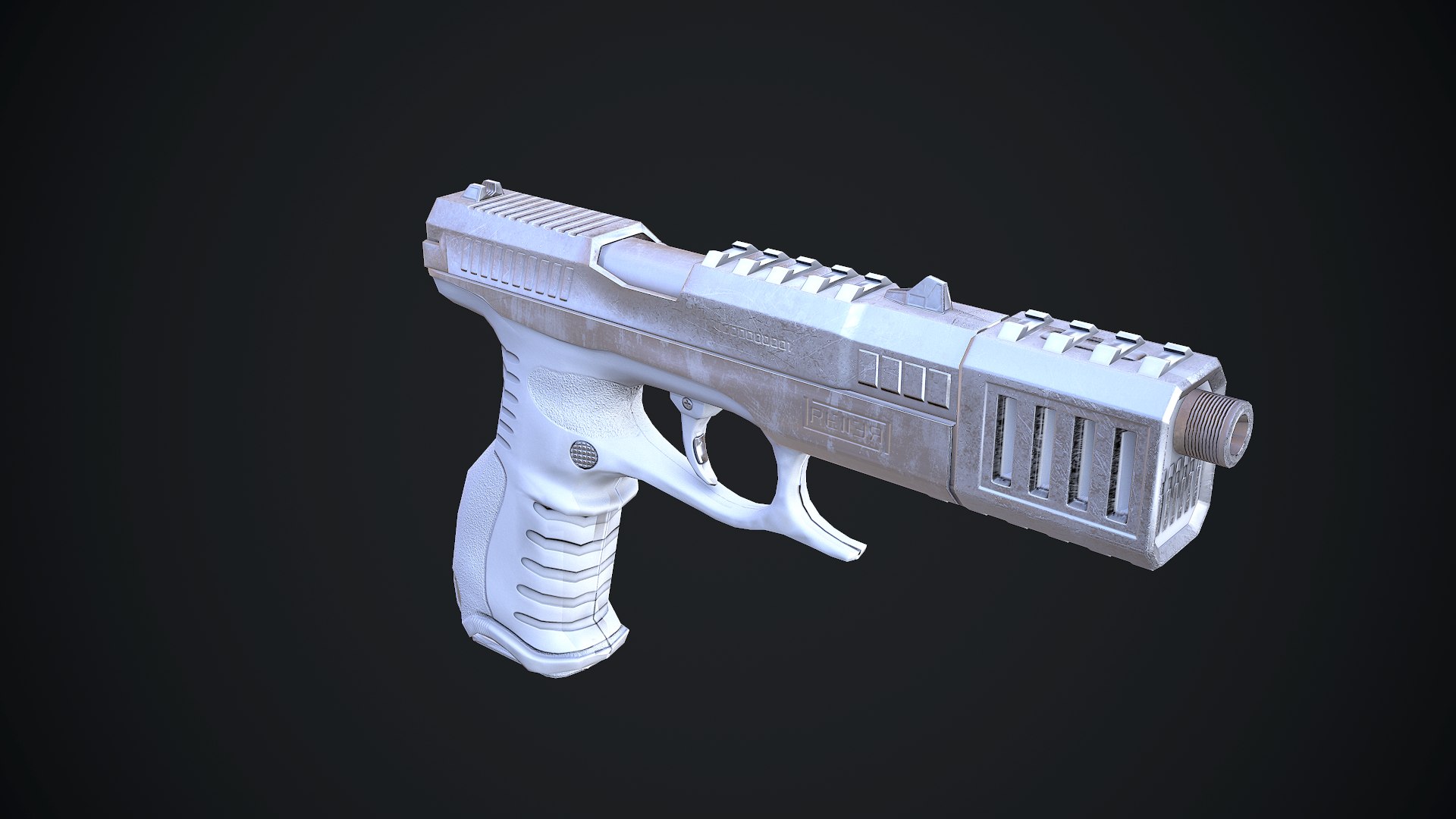 3D gun glock super model - TurboSquid 1284386