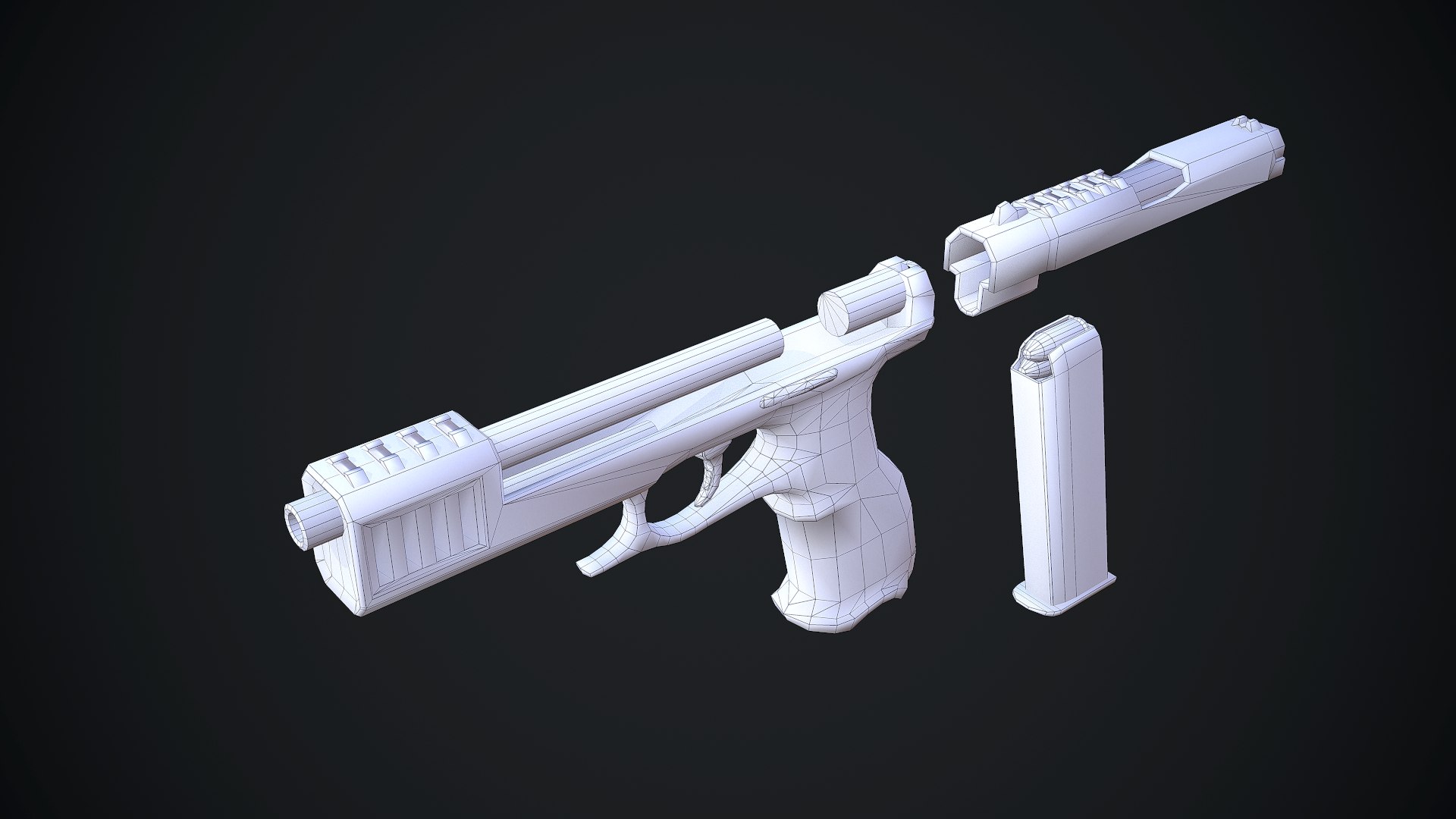 3D gun glock super model - TurboSquid 1284386