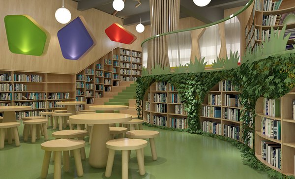 Library Interior 3D Models for Download | TurboSquid