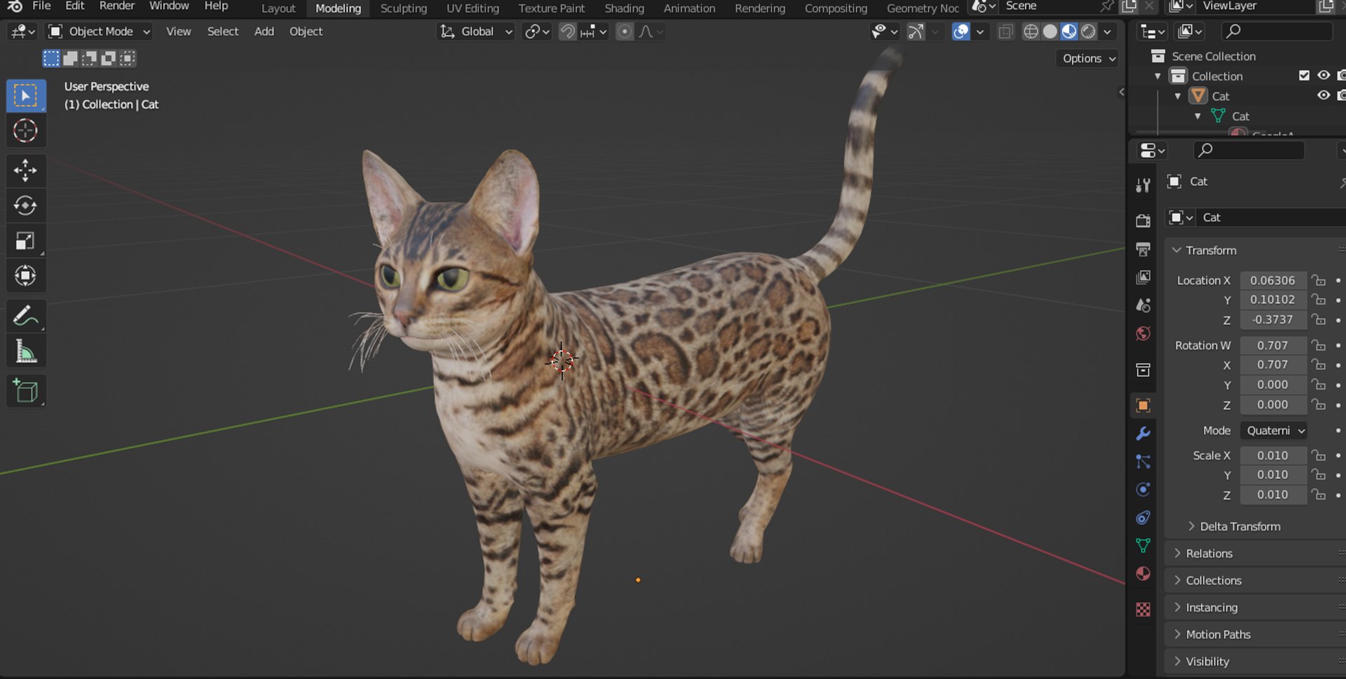 3d Cat Tabby Model Turbosquid 1990435