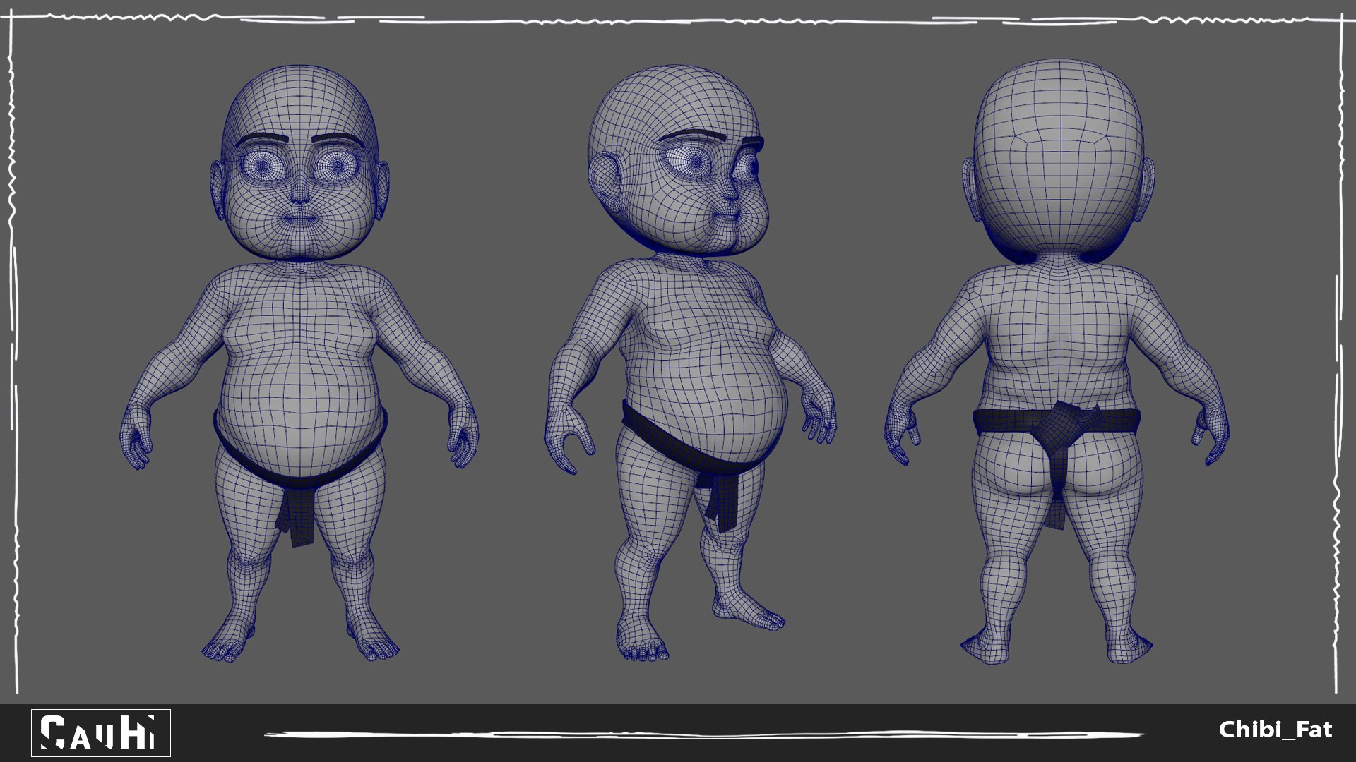 Chibi Fat Sumo Low-poly 3D Model 3D Model - TurboSquid 2222447
