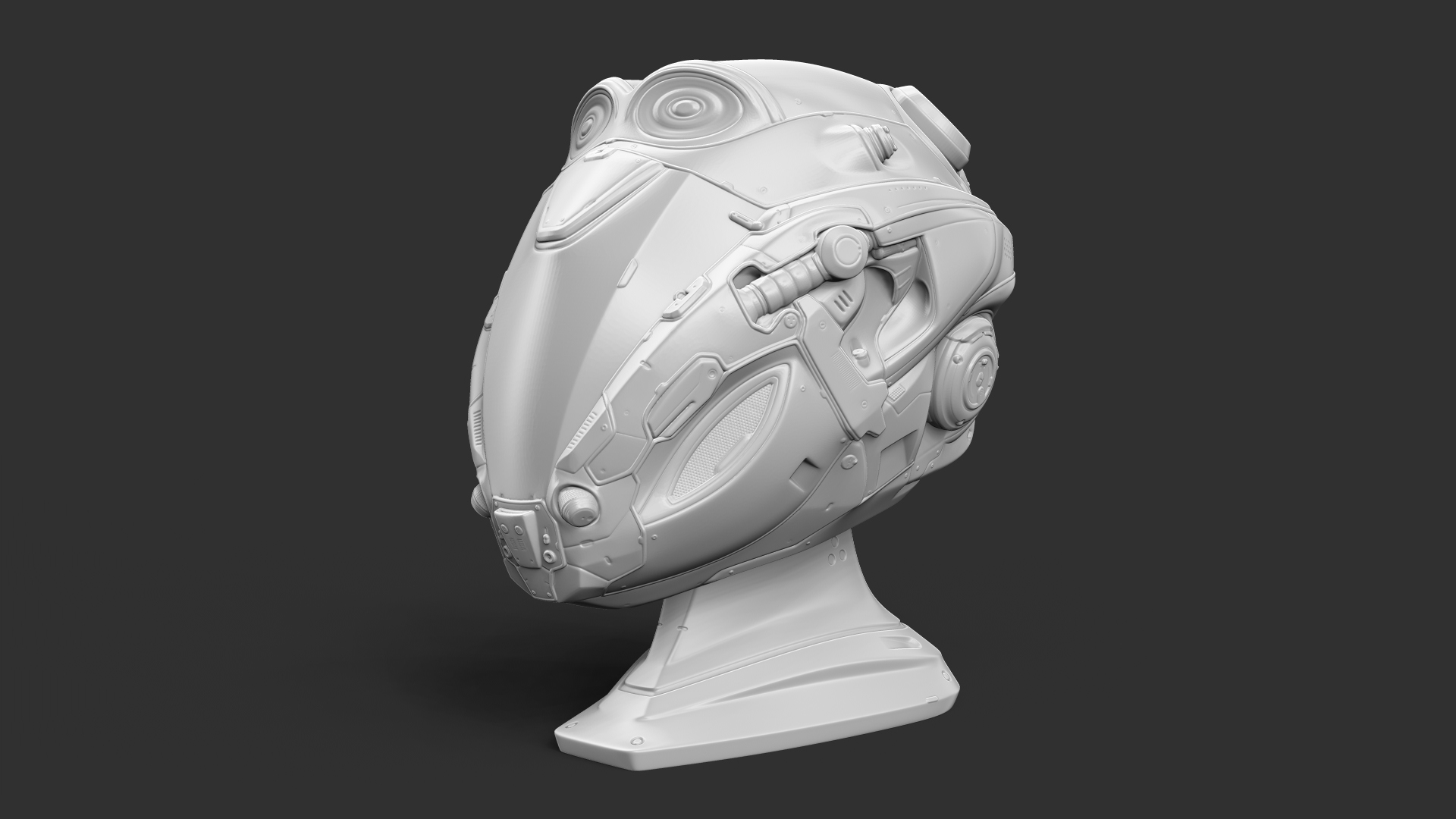 Sci-fi helmet 3D model - TurboSquid 1708168