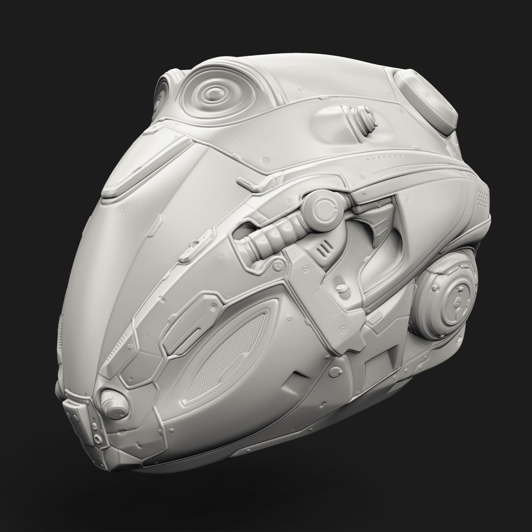 Sci-fi Helmet 3D Model - TurboSquid 1708168