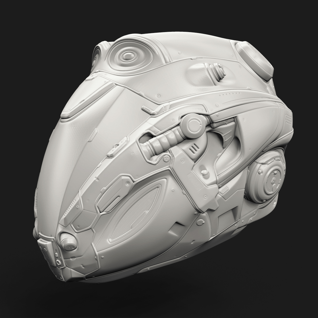 Sci-fi helmet 3D model - TurboSquid 1708168