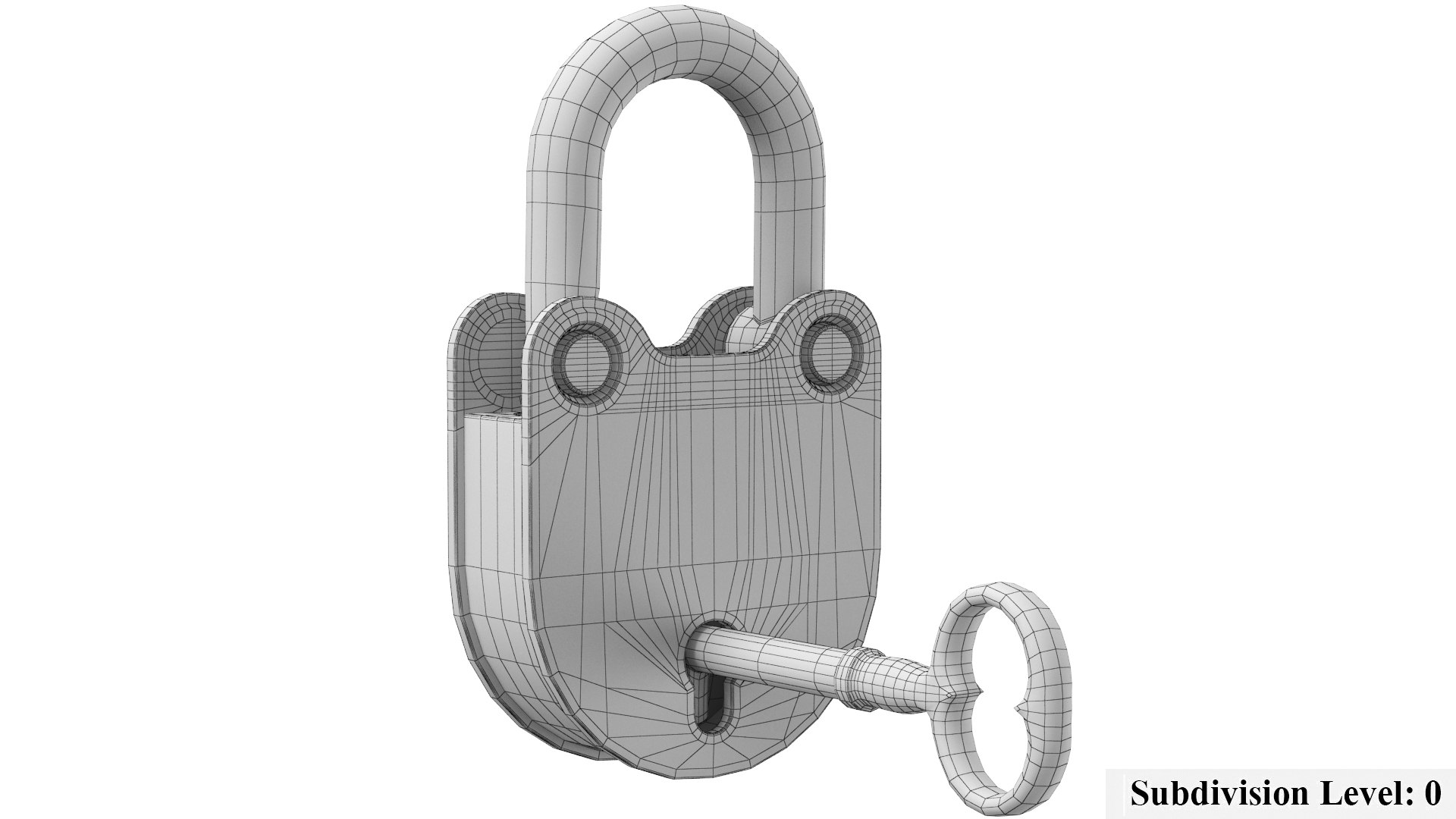 3D Real Padlock Key Model - TurboSquid 1481474