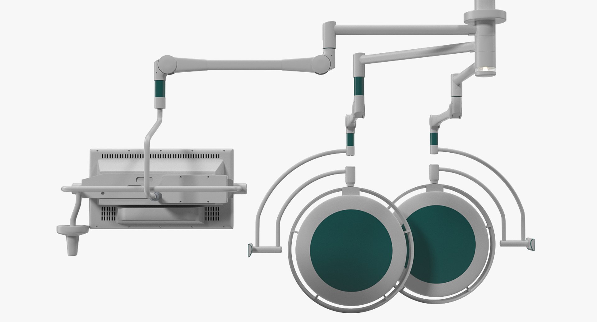 Ceiling mount surgical light 3D - TurboSquid 1360049
