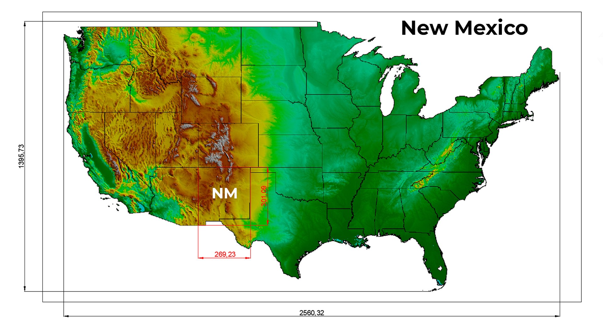 State of New Mexico STL model 3D Project 3D model - TurboSquid 1861199