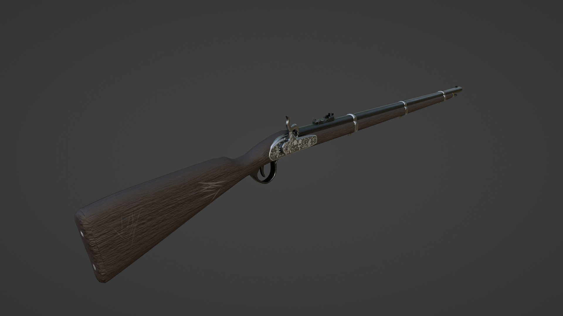 1853 Enfield Target Percussion Musket 3D - TurboSquid 1962322