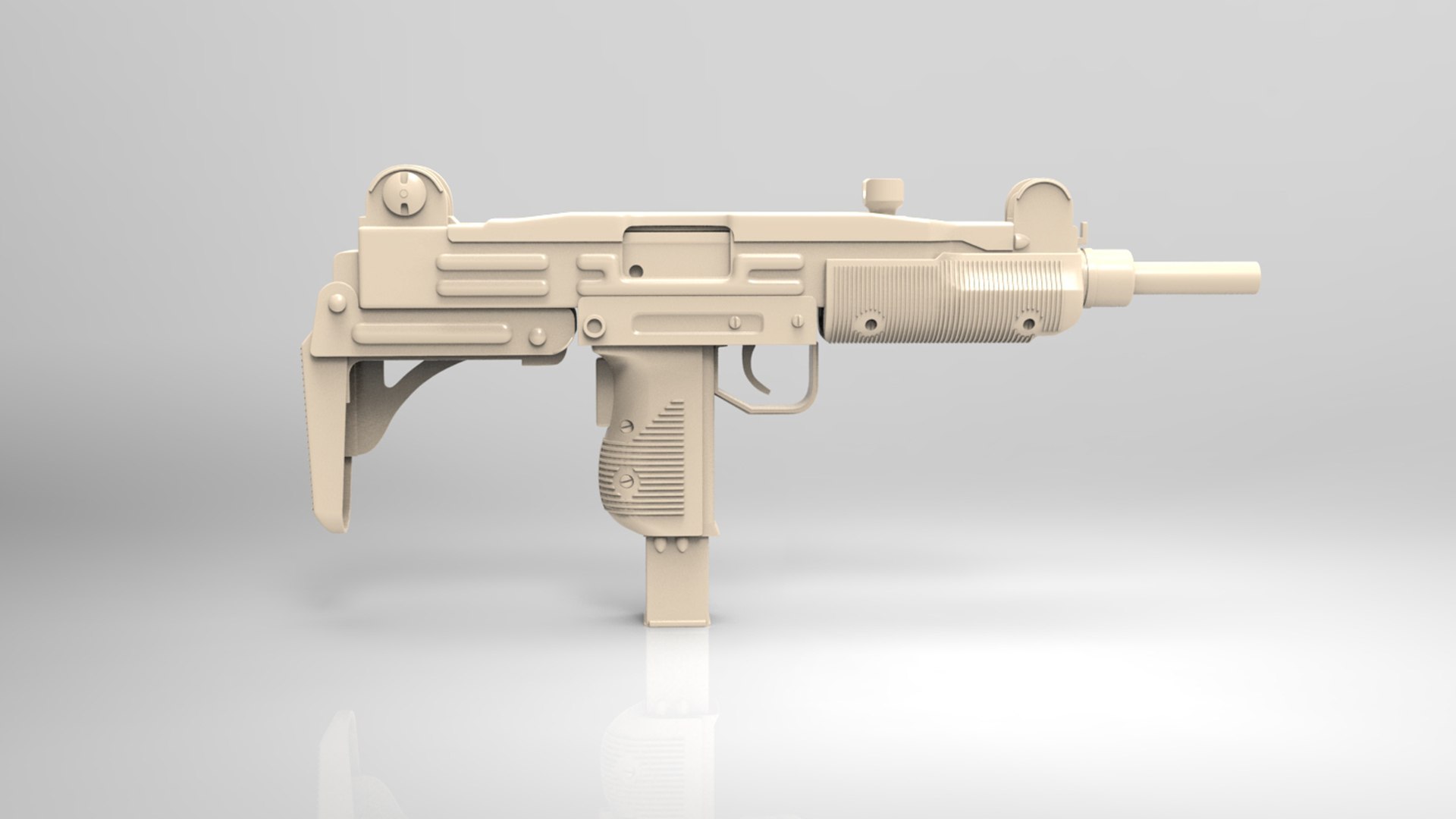 Uzi Submachine Gun 3D model - TurboSquid 1739881