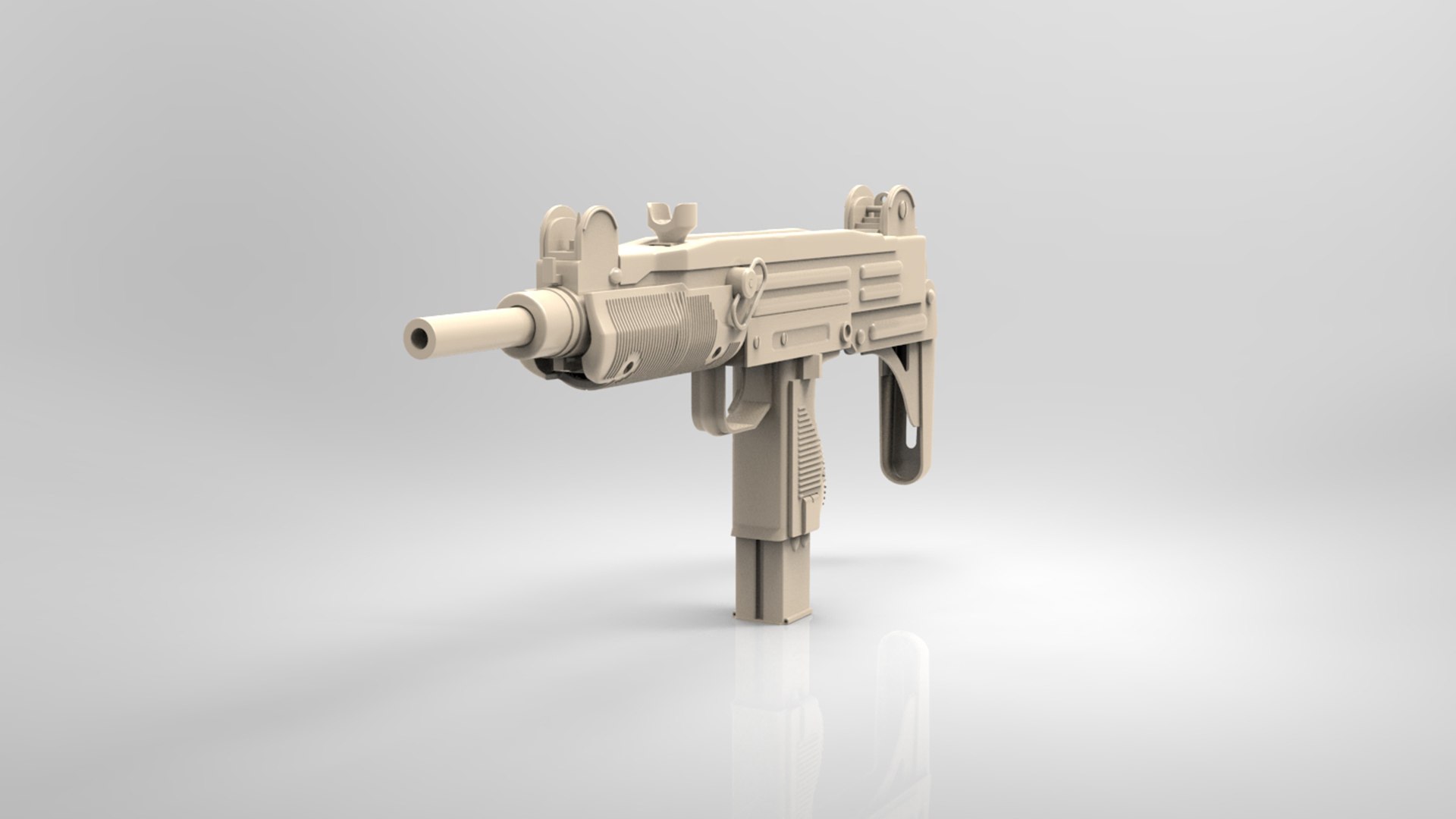 Uzi Submachine Gun 3D model - TurboSquid 1739881