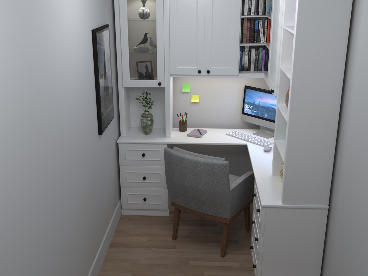 3D Study Room Model - TurboSquid 1974560