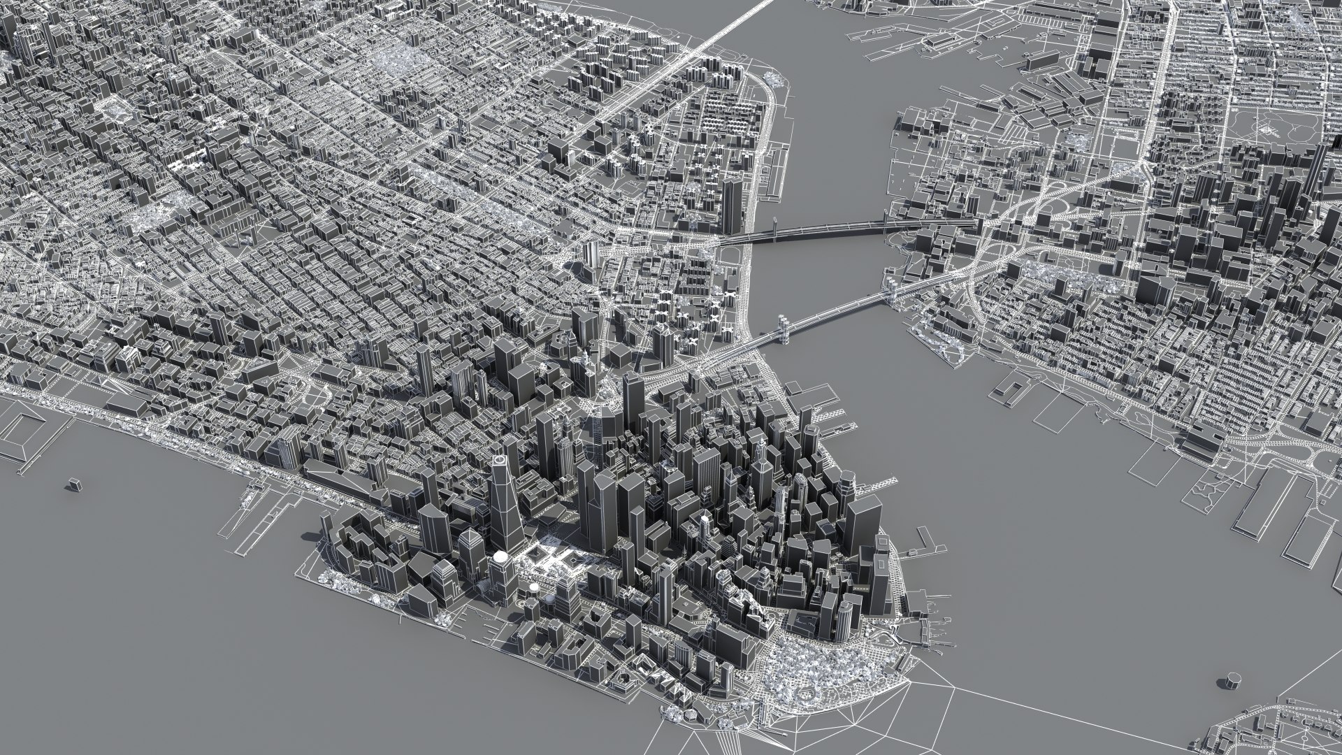 Manhattan New York City 3D model - TurboSquid 1803578
