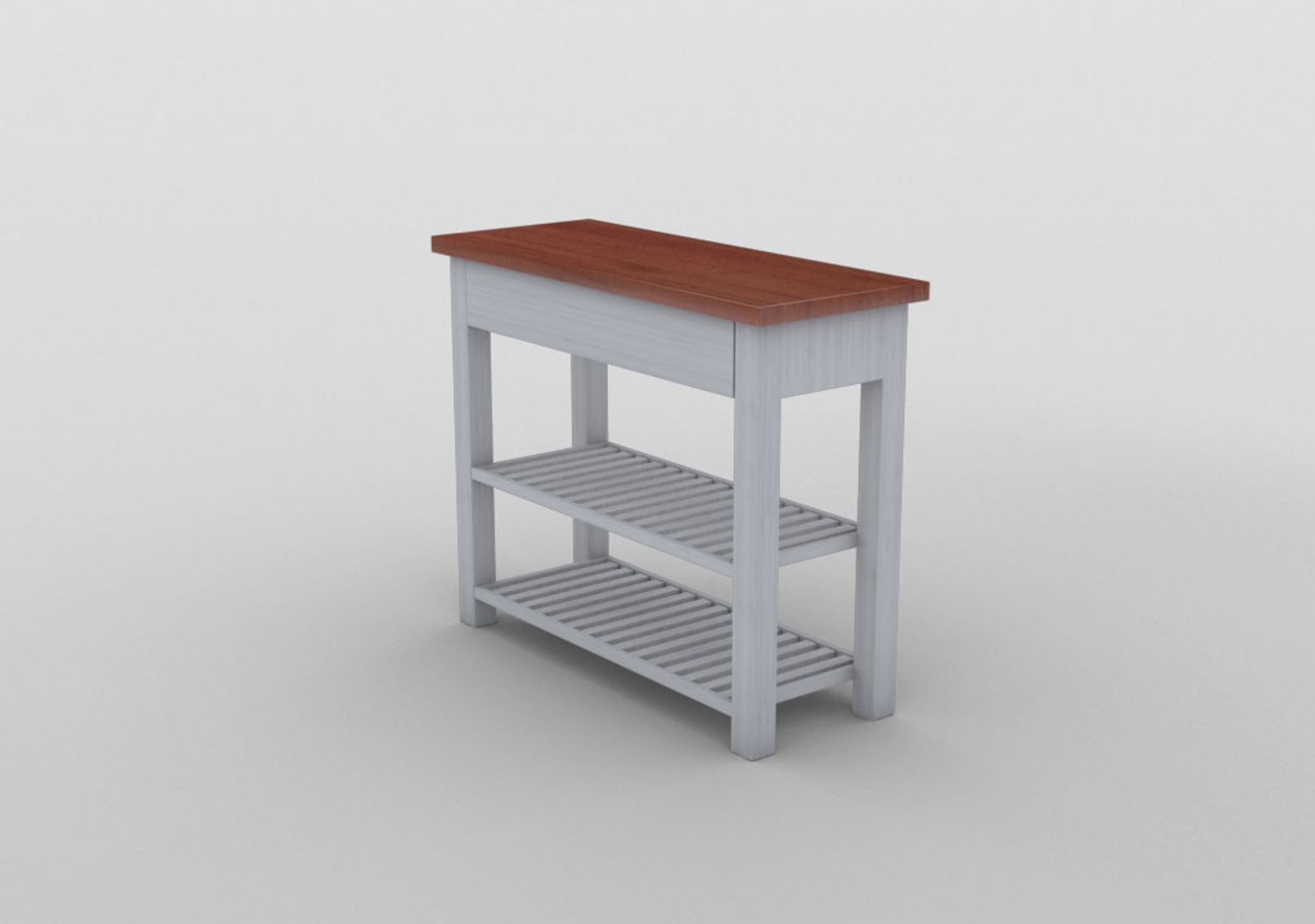 Kitchen auxiliary wood table 3D - TurboSquid 1435329