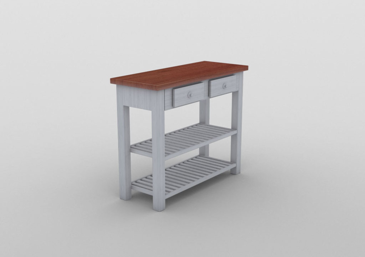 Kitchen auxiliary wood table 3D - TurboSquid 1435329